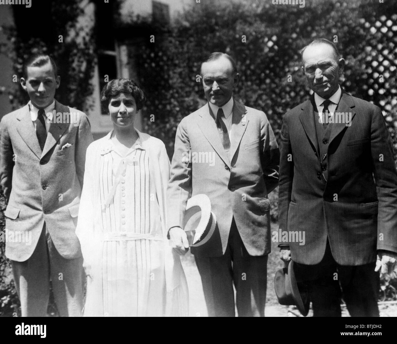 John Coolidge, Grace Coolidge, President Calvin Coolidge and Col. John ...