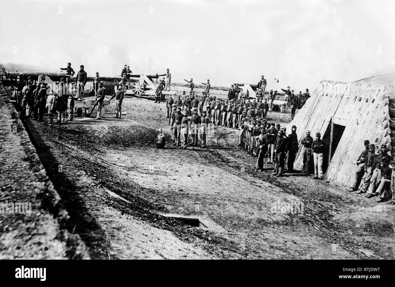 CIVIL WAR-Fort guarding Washington D.C. during the Civil War Stock ...