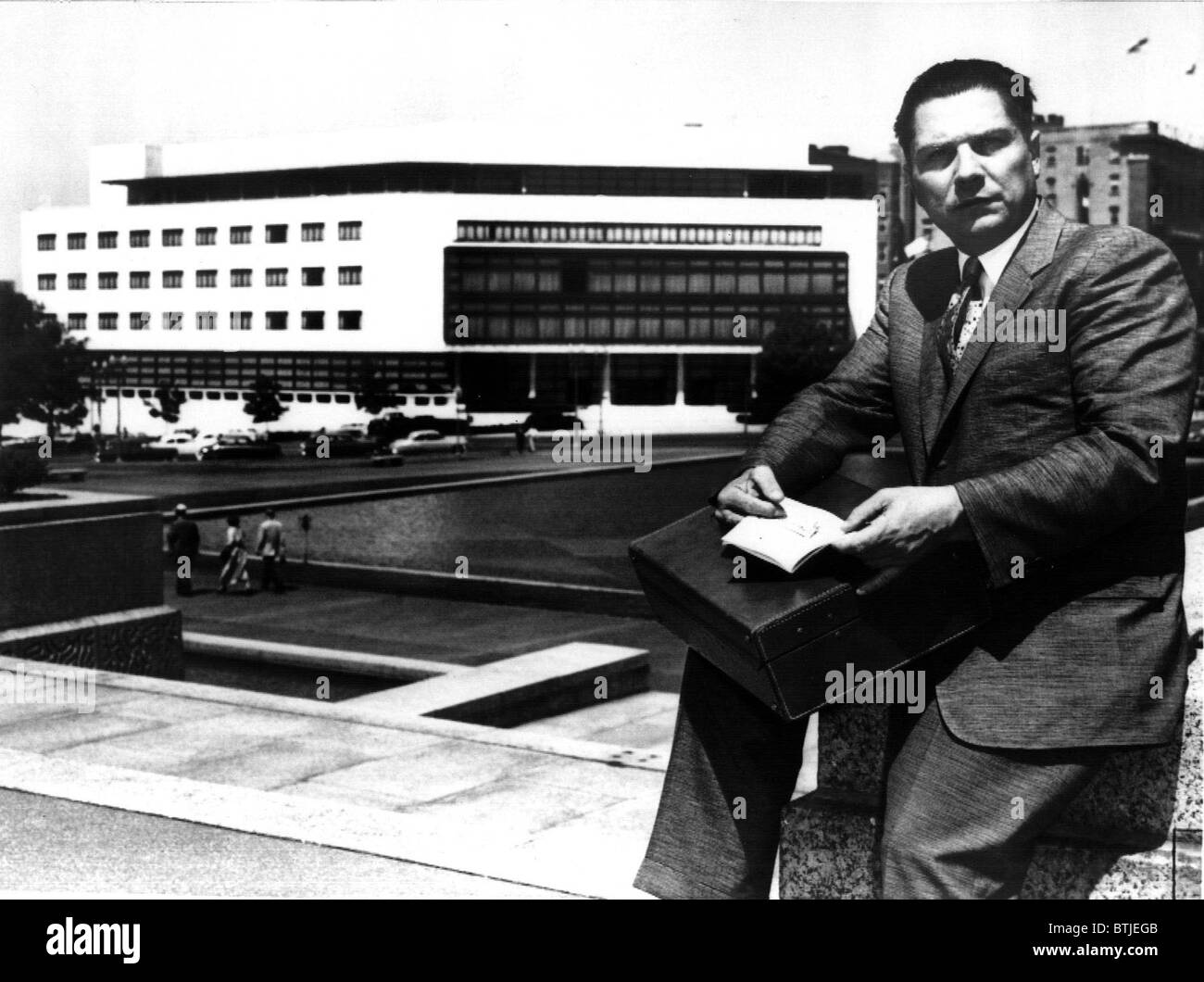 JAMES R. HOFFA-The union leader during a lunch recess of the Senate ...