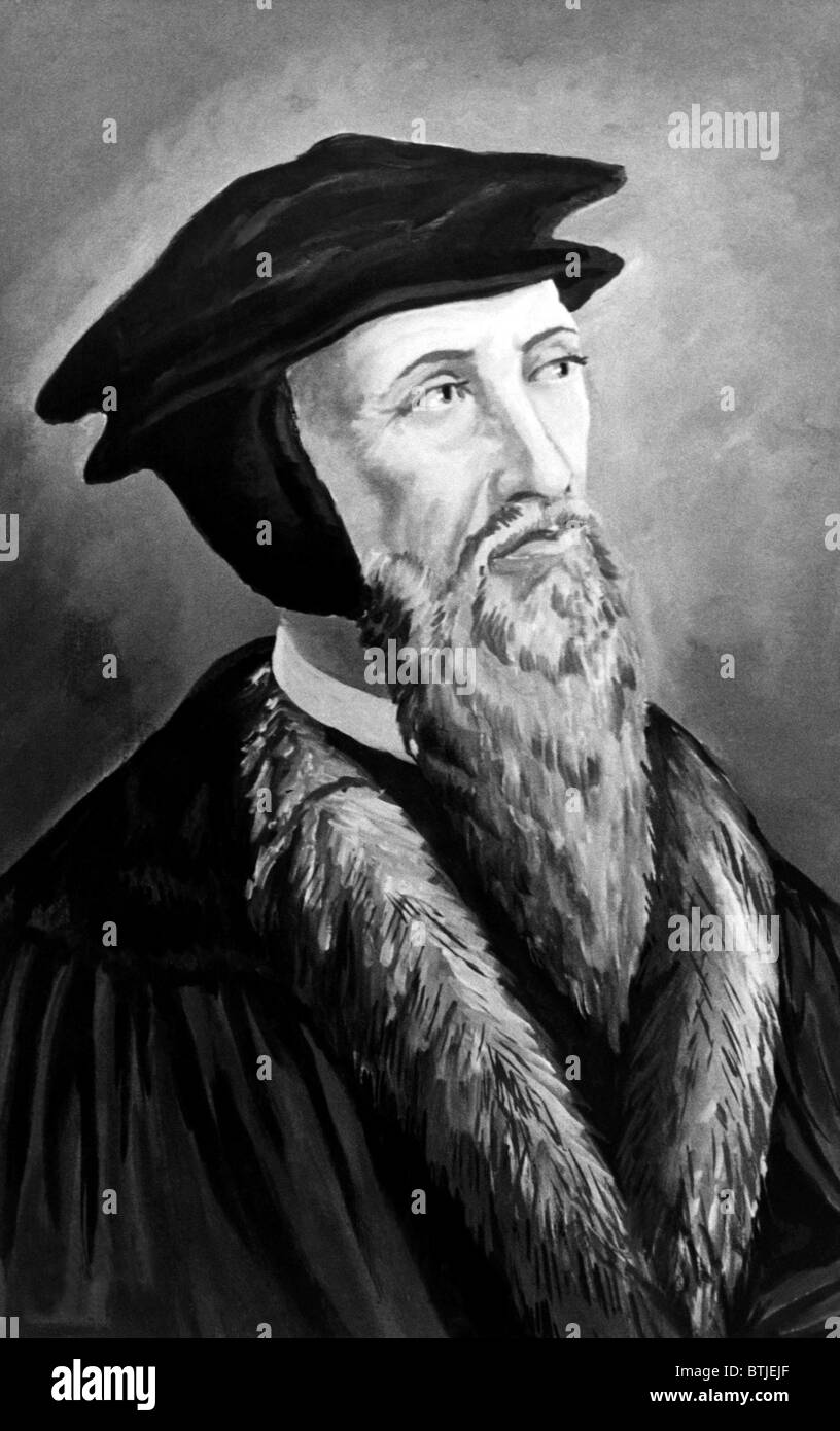 John calvin Black and White Stock Photos & Images - Alamy