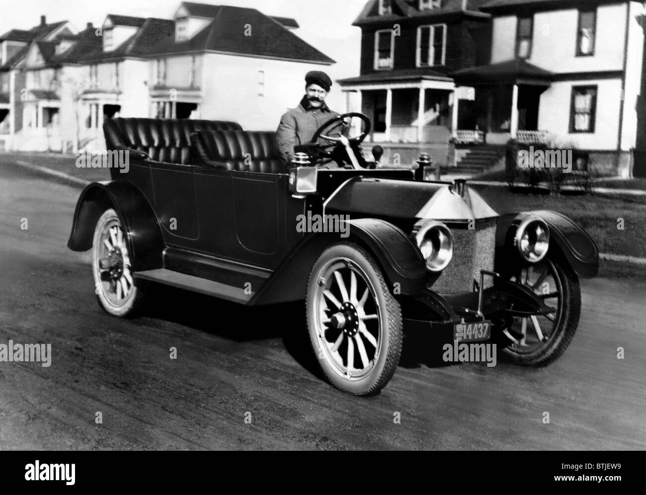Racecar driver Louis Chevrolet and his experimental 1911 car, which ...