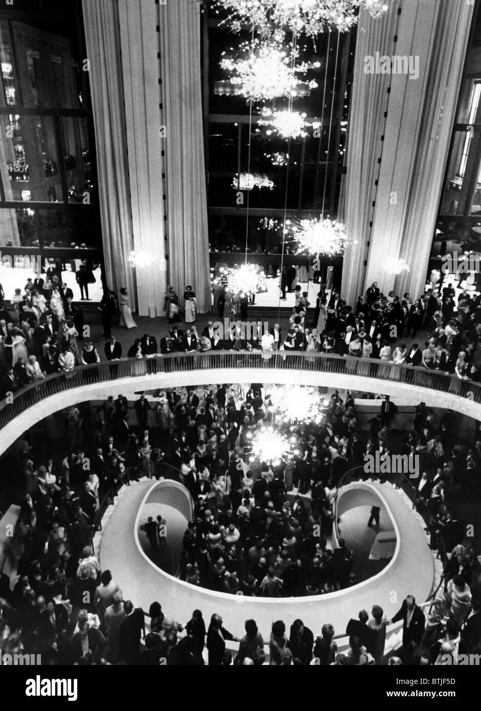 The lobby of the Metropolitan Opera, Lincoln Center, New York City, c ...