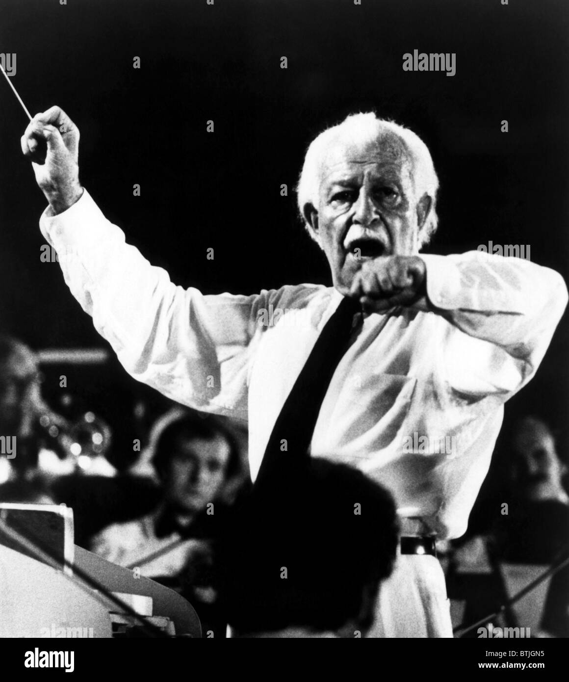 Boston Pops Orchestra conductor, Arthur Fiedler. July 4, 1978. Courtesy ...