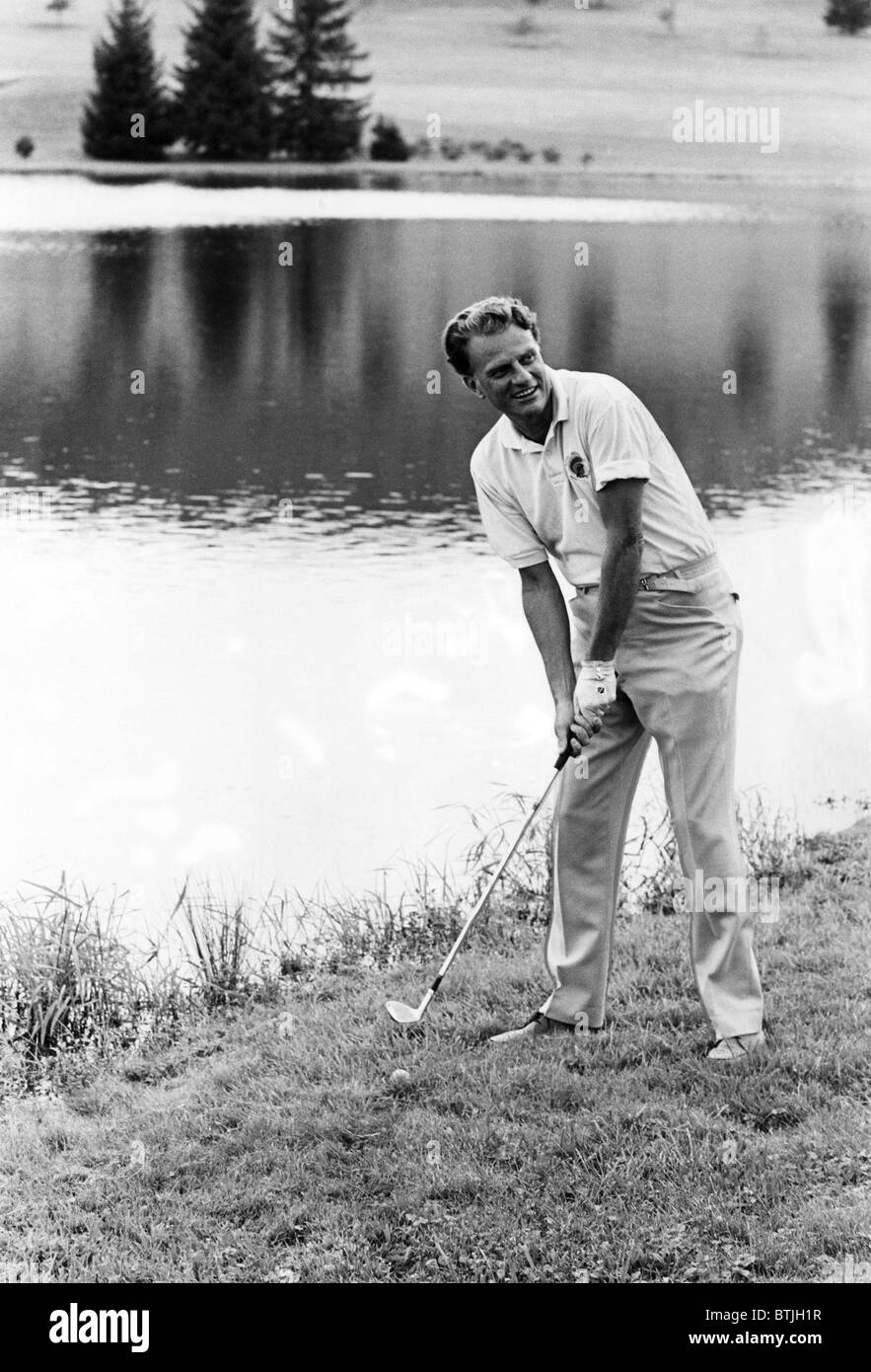 Evangelist Billy Graham playing golf. ca. 1960s. Courtesy: CSU Archives ...