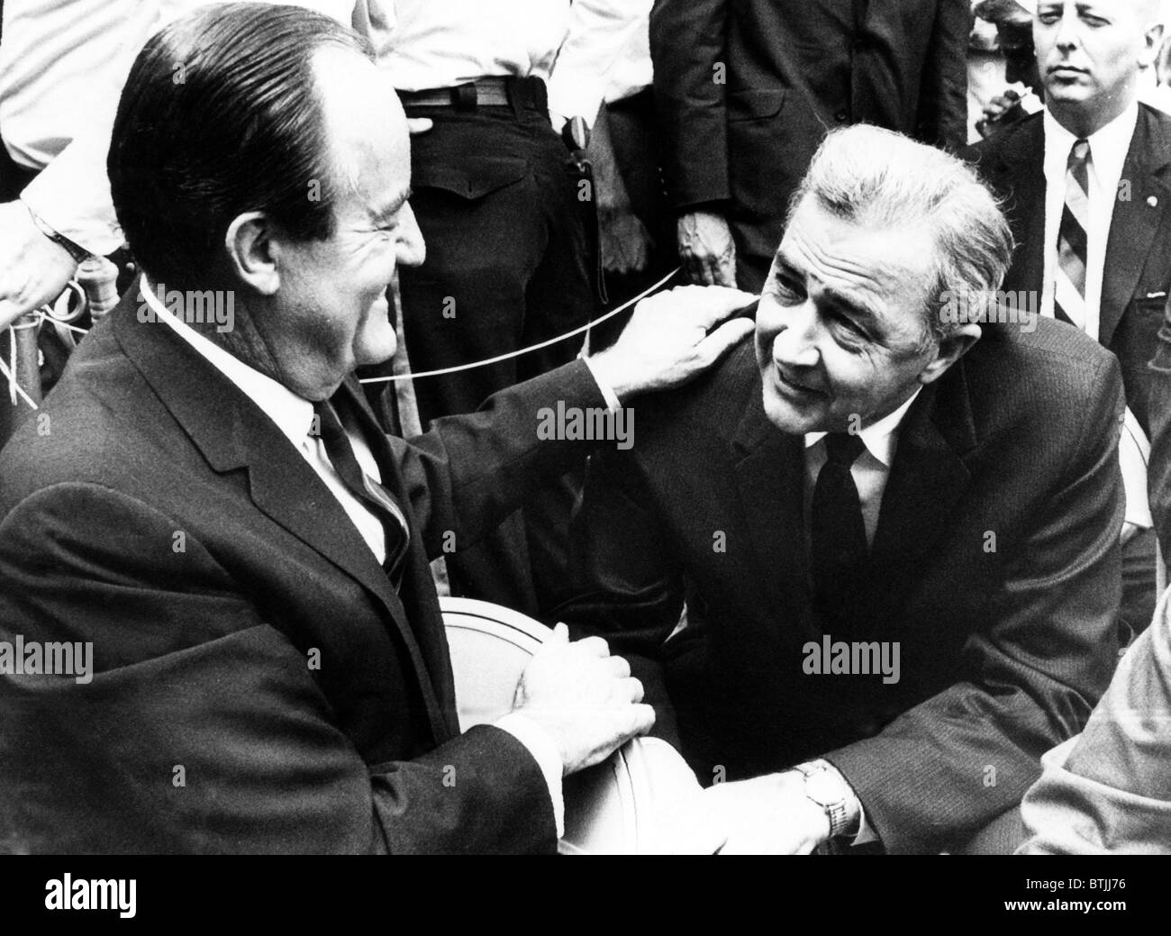 Vice President Hubert Humphrey, Senator Eugene McCarthy, attending ...