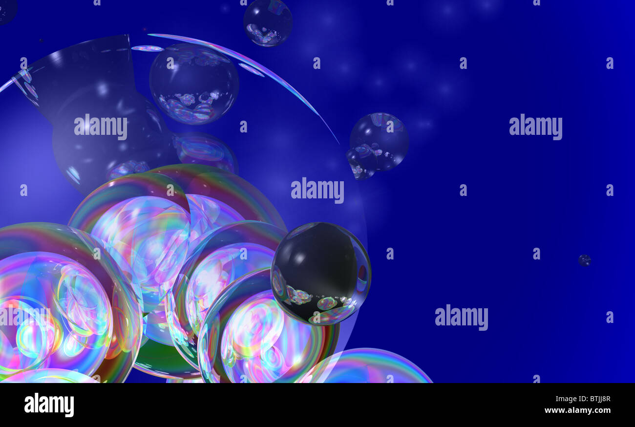 Multicolor soap bubbles Stock Photo - Alamy