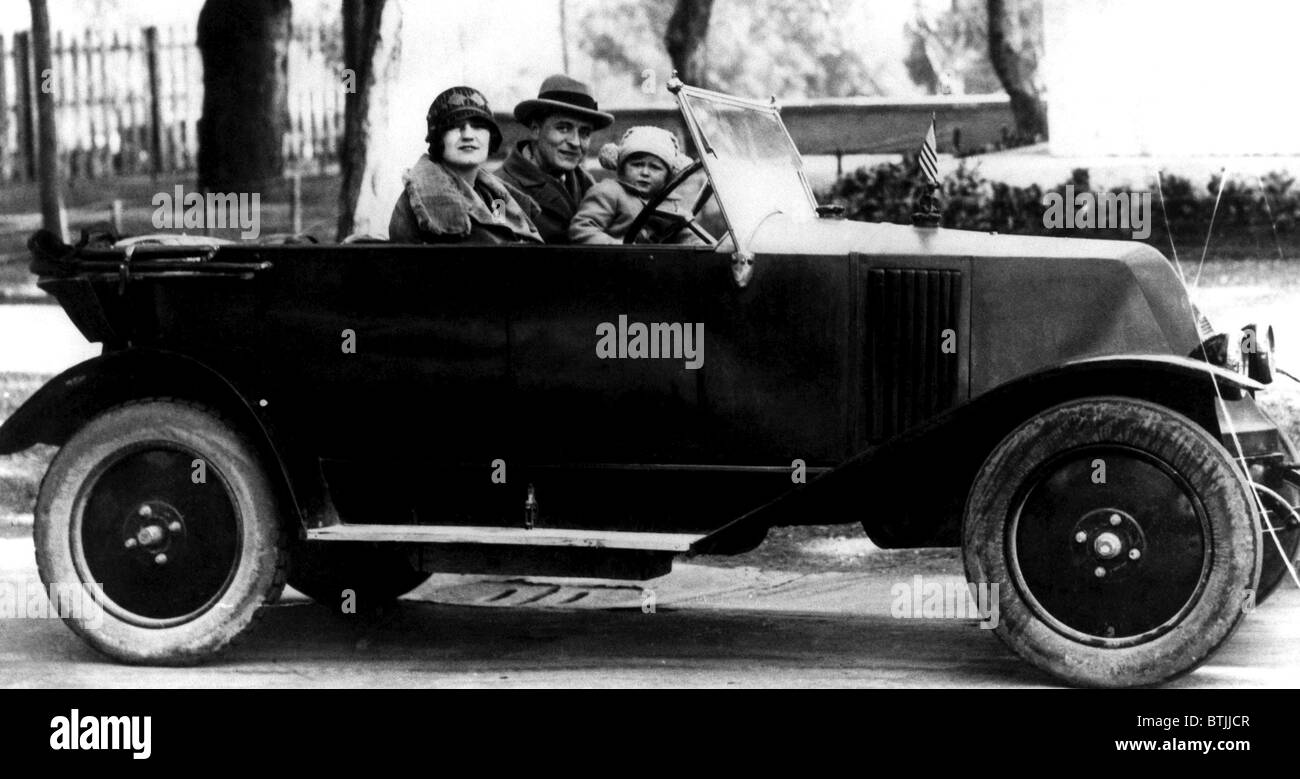 F. Scott Fitzgerald, his wife Zelda and his daughter, Scottie, go out ...