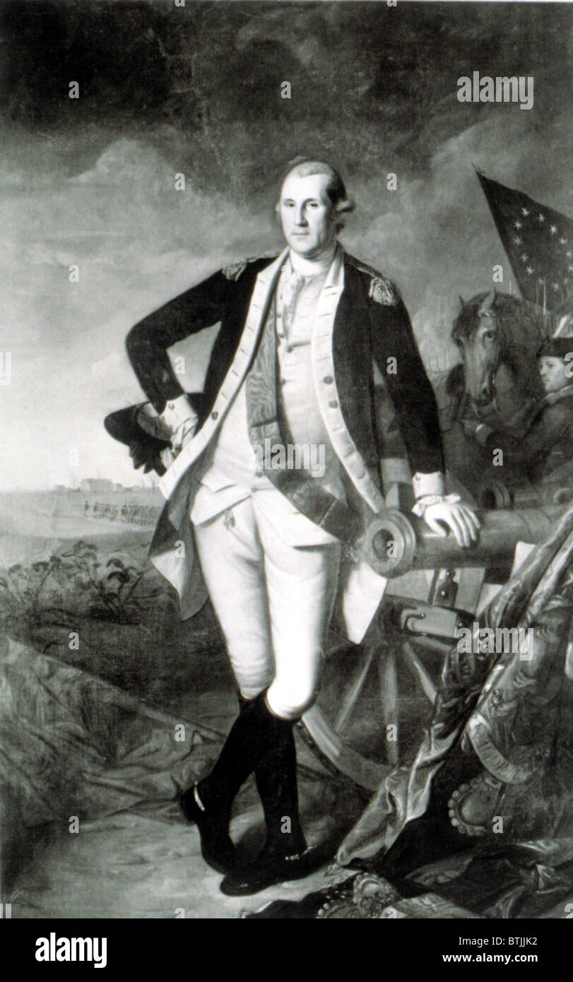 George Washington at the Battle of Princeton by Charles Willson Peale ...