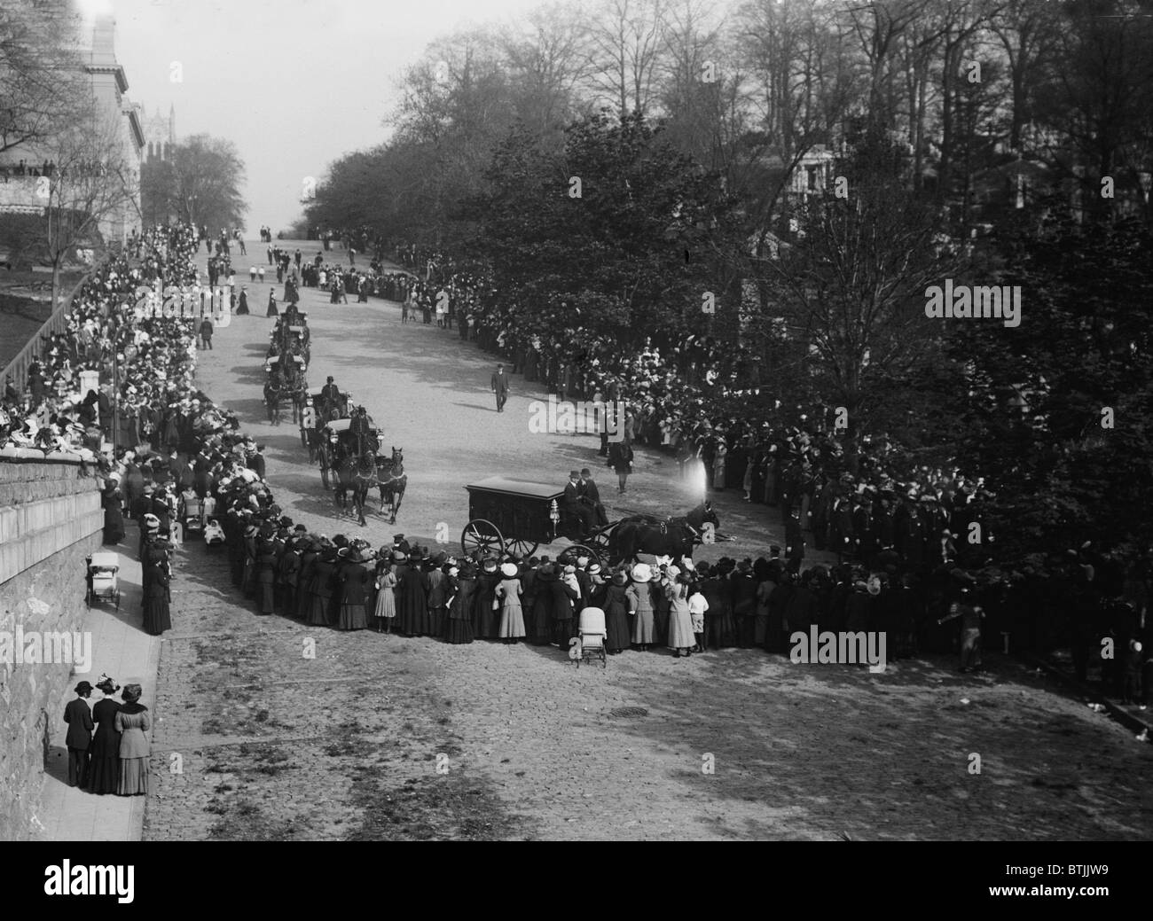 The funeral of John Jacob Astor IV, who died in the sinking of the ...