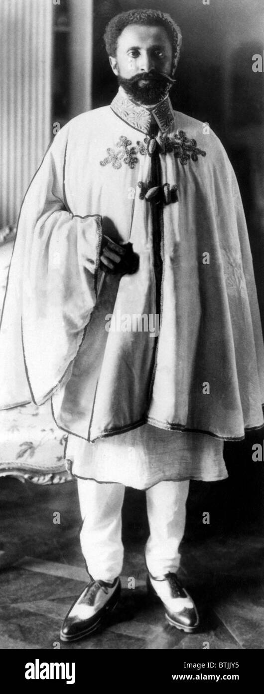 Emperor Haile Selassie (1892-1975), Emperor of Ethiopia, circa 1935 ...