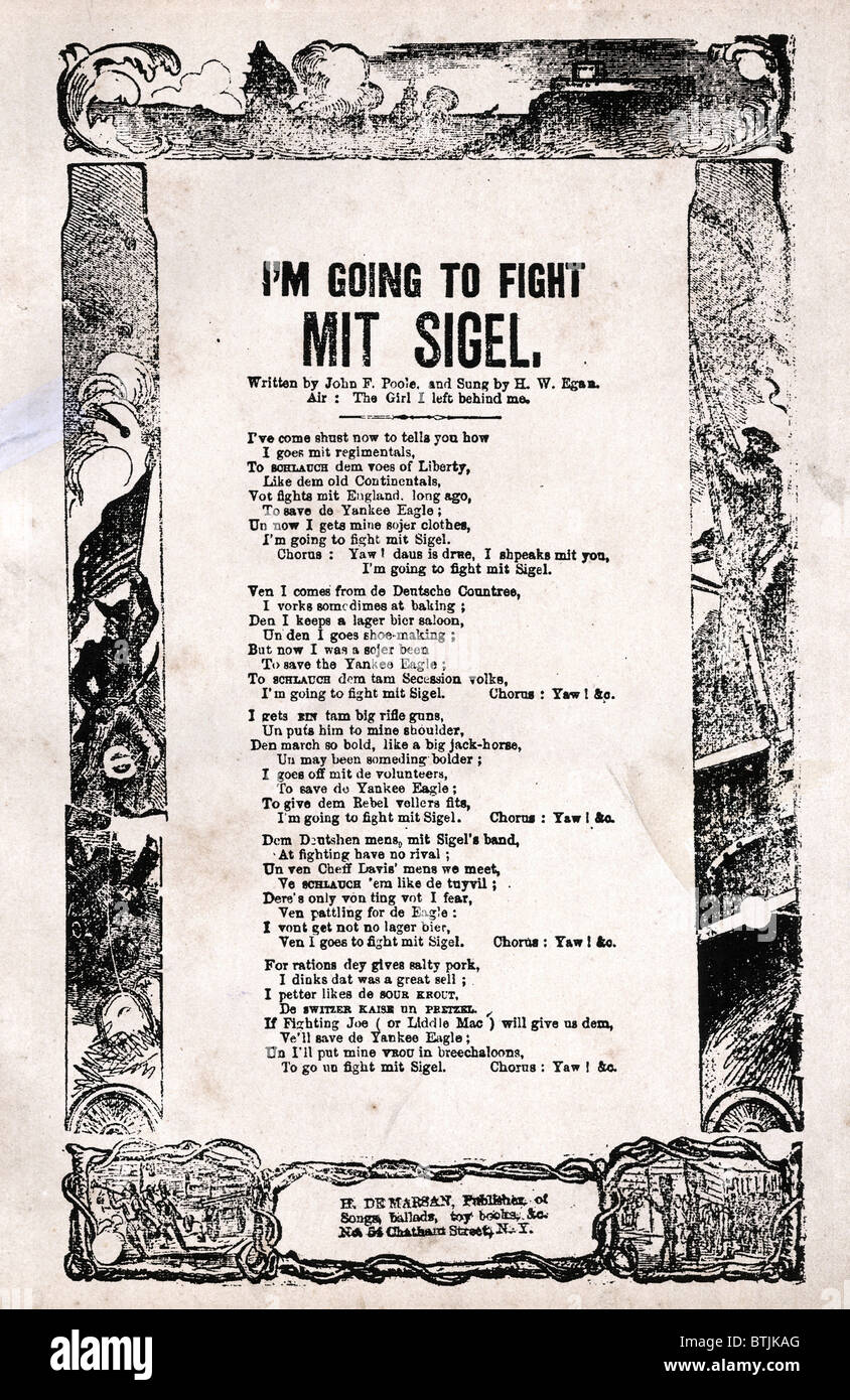 1860s sheet music hi-res stock photography and images - Alamy