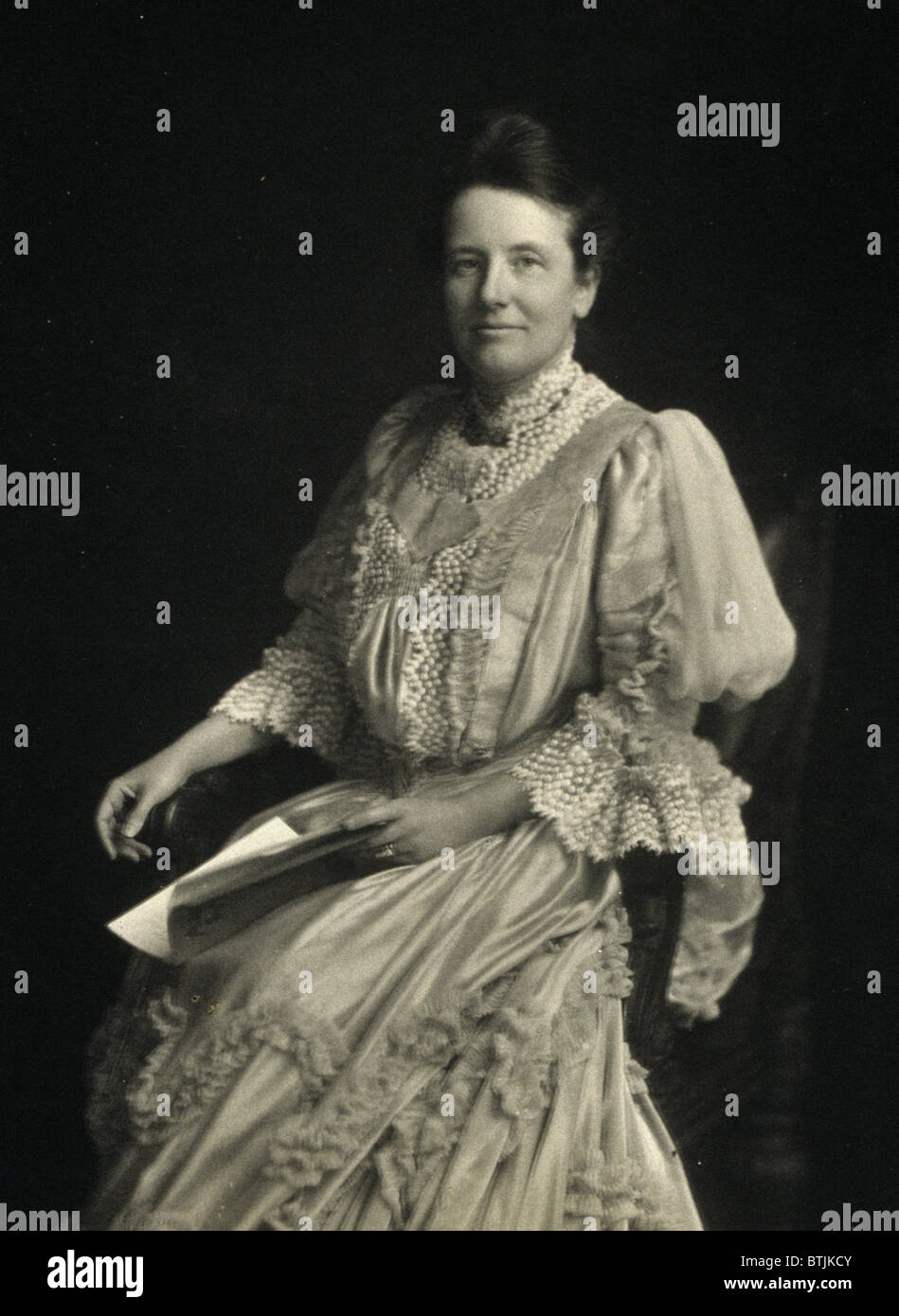 First Lady Edith Kermit Roosevelt, wife of Theodore Roosevelt, February ...