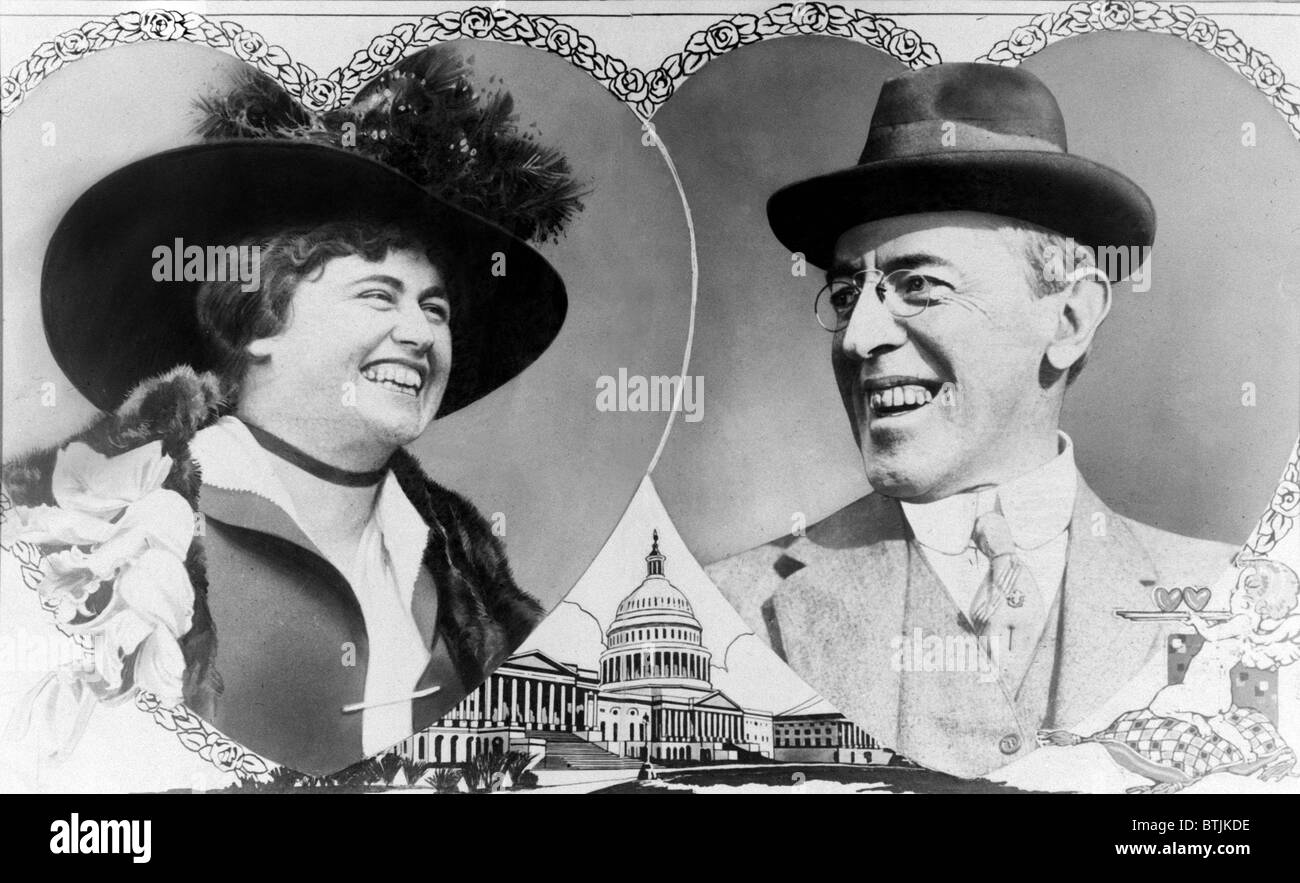 Sweethearts. President Woodrow Wilson and future First Lady Edith ...