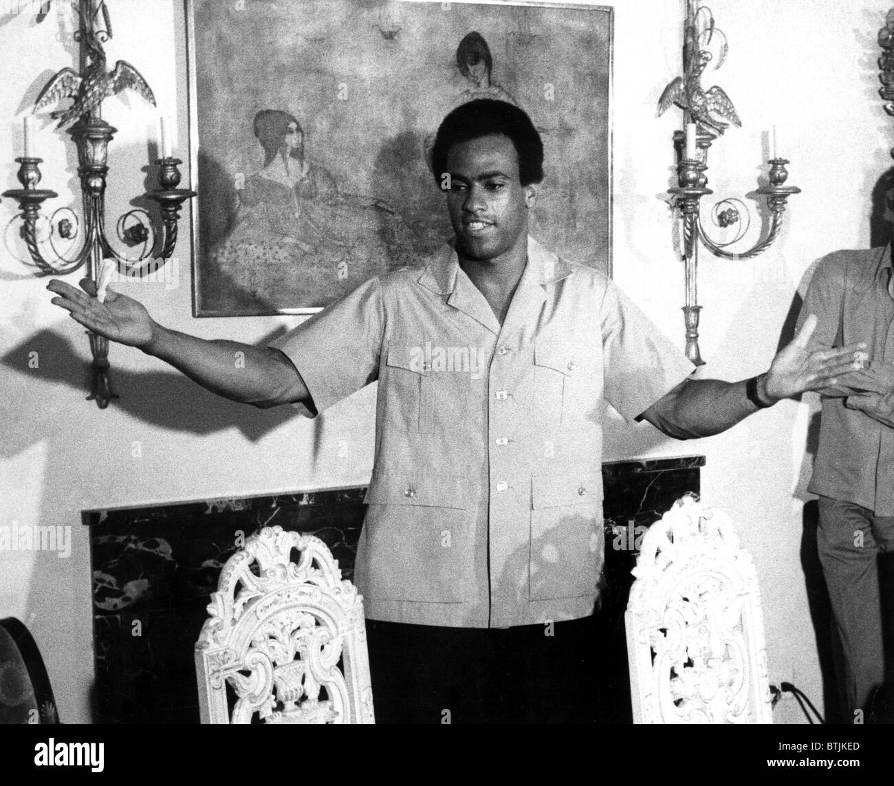 Huey Newton Usa 1960s Black Panther Party Co Founder