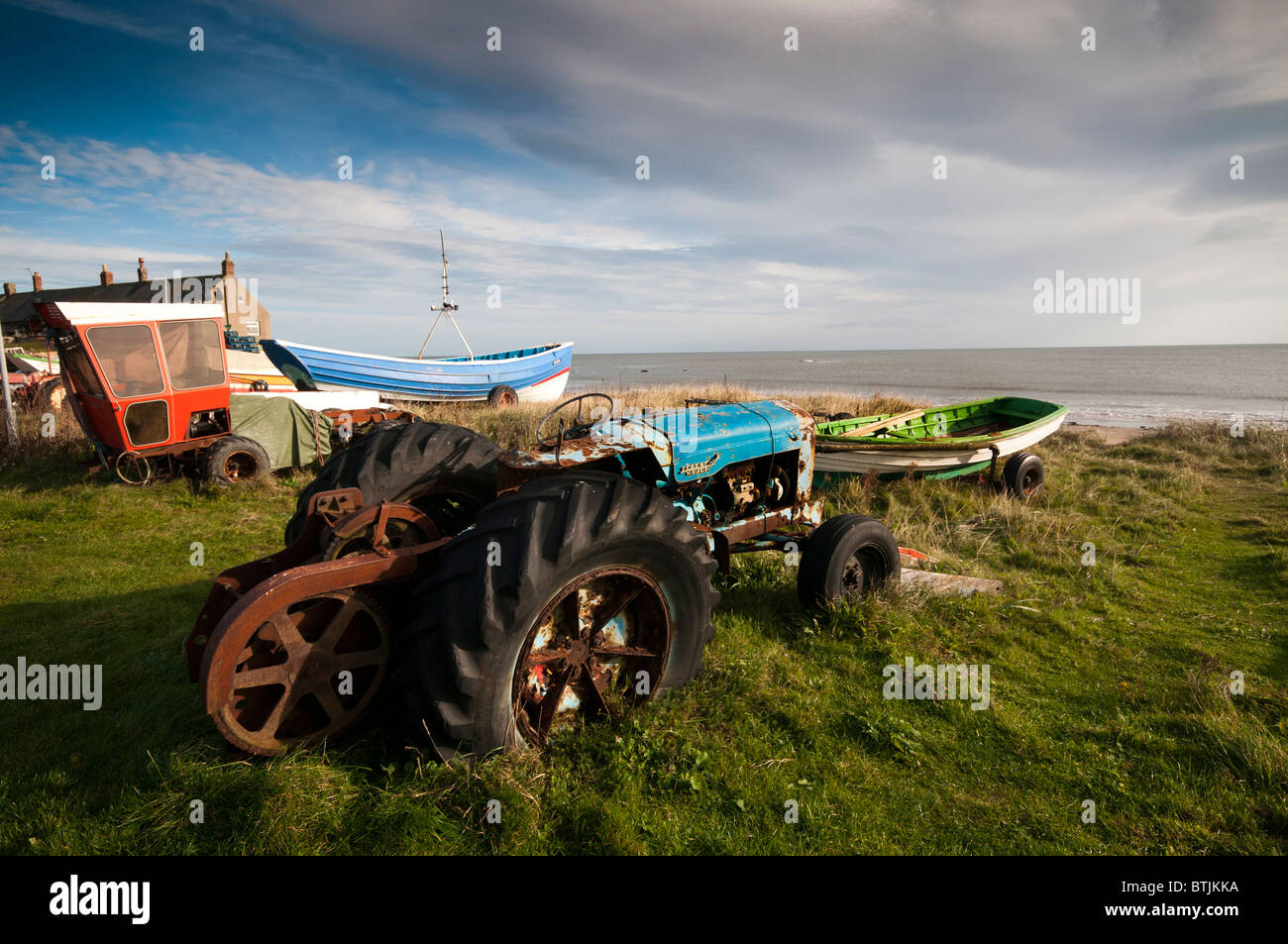 The Northumberland coast at Boulmer Stock Photo - Alamy
