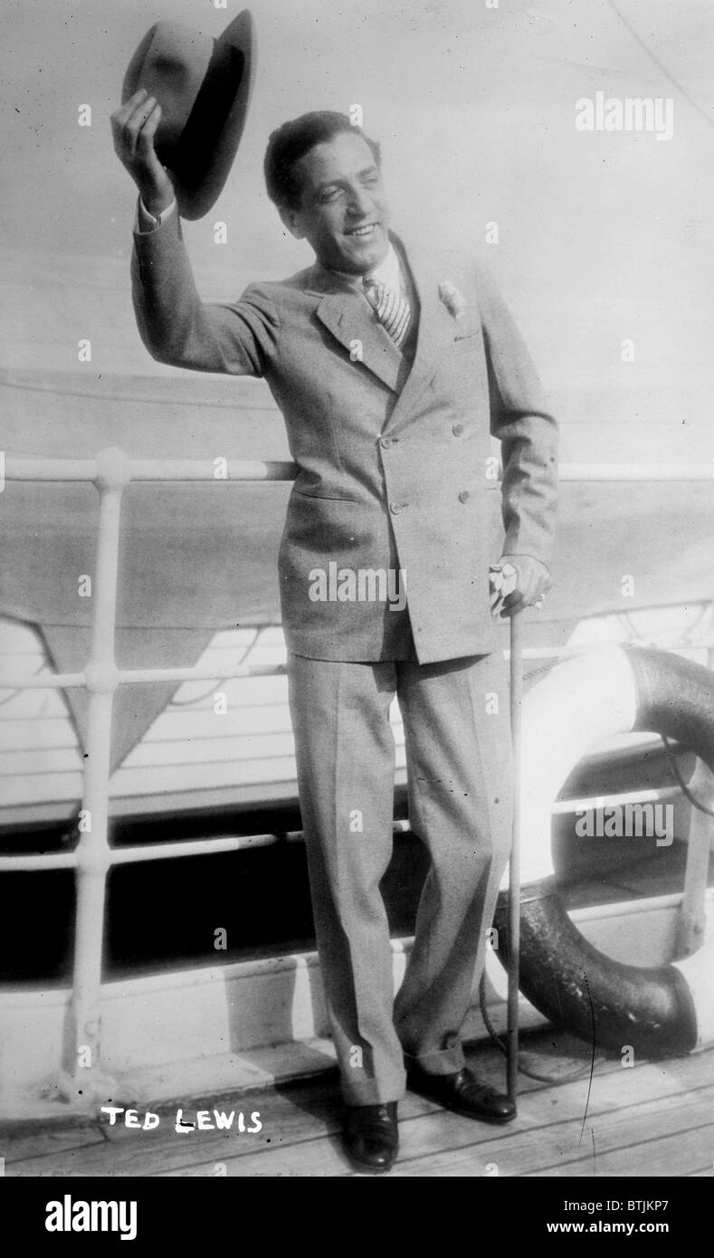 Ted Lewis (1890-1871), American musician, circa 1920s Stock Photo - Alamy
