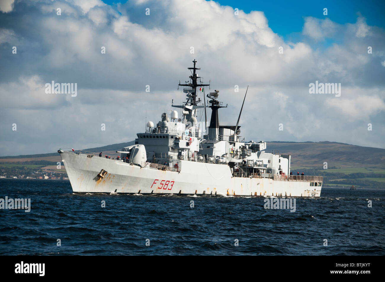 The Italian frigate ITS Aviere (F-583) was the second ship of the ...