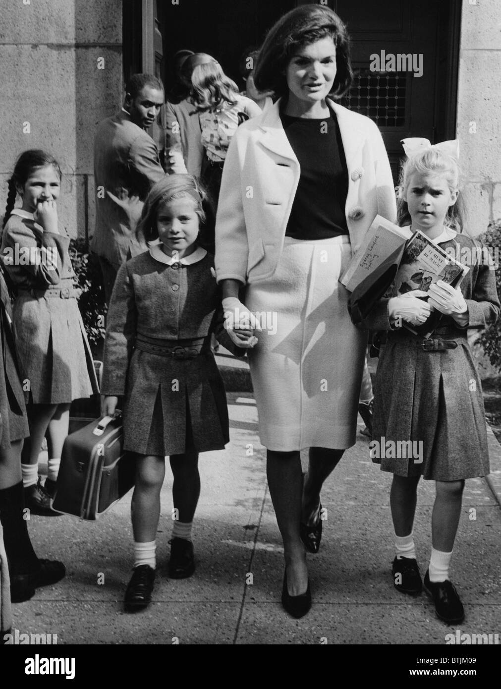 Caroline Kennedy (front left), Jacqueline Kennedy (center), Sydney ...