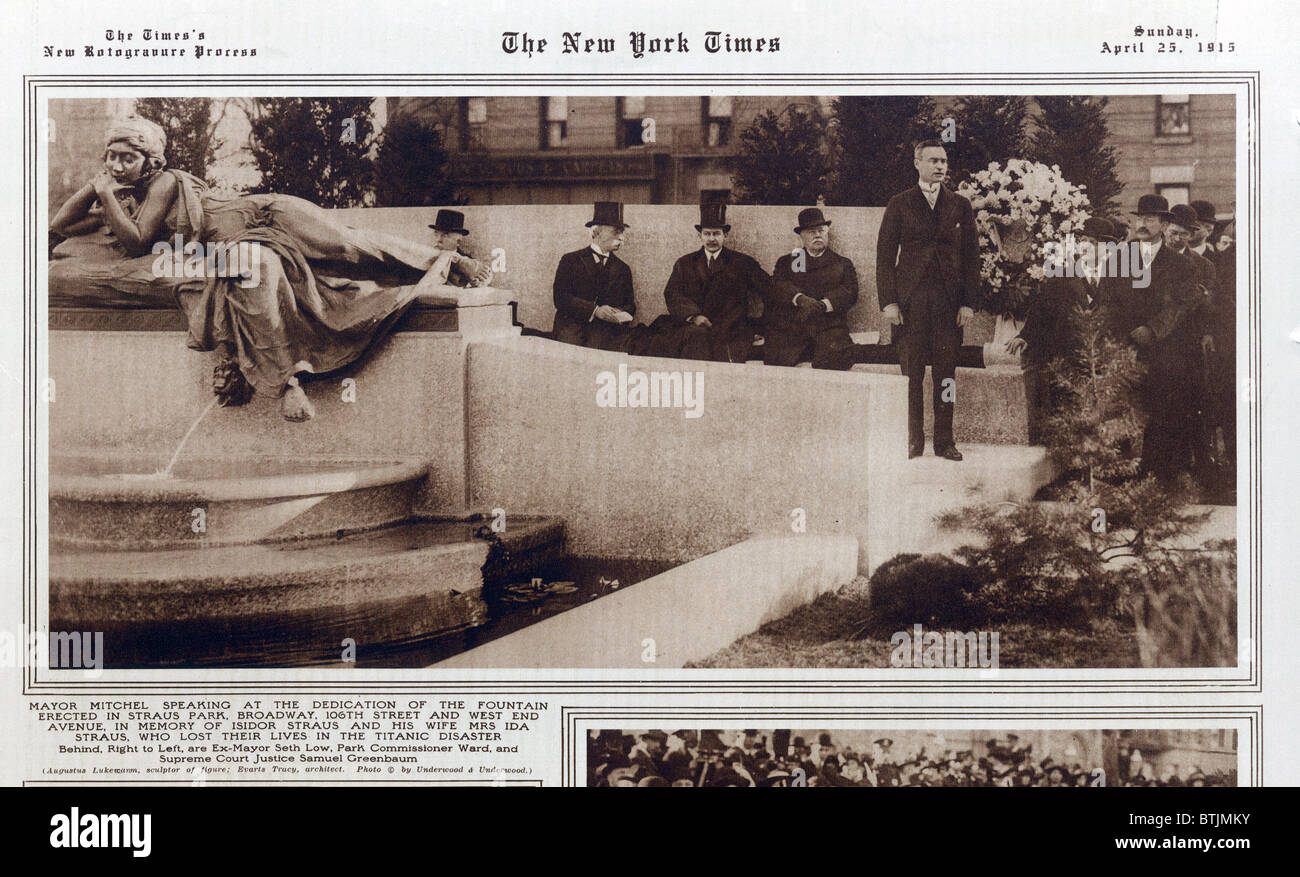 Straus memorial hi-res stock photography and images - Alamy