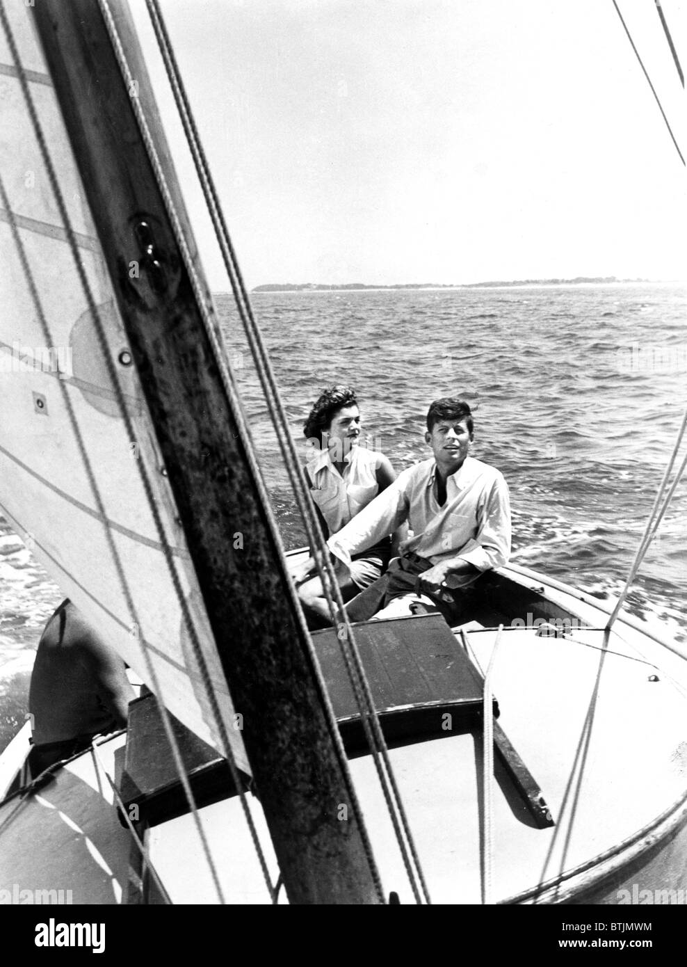 John F. Jennedy and Jacqueline Kennedy, 1950s Stock Photo - Alamy