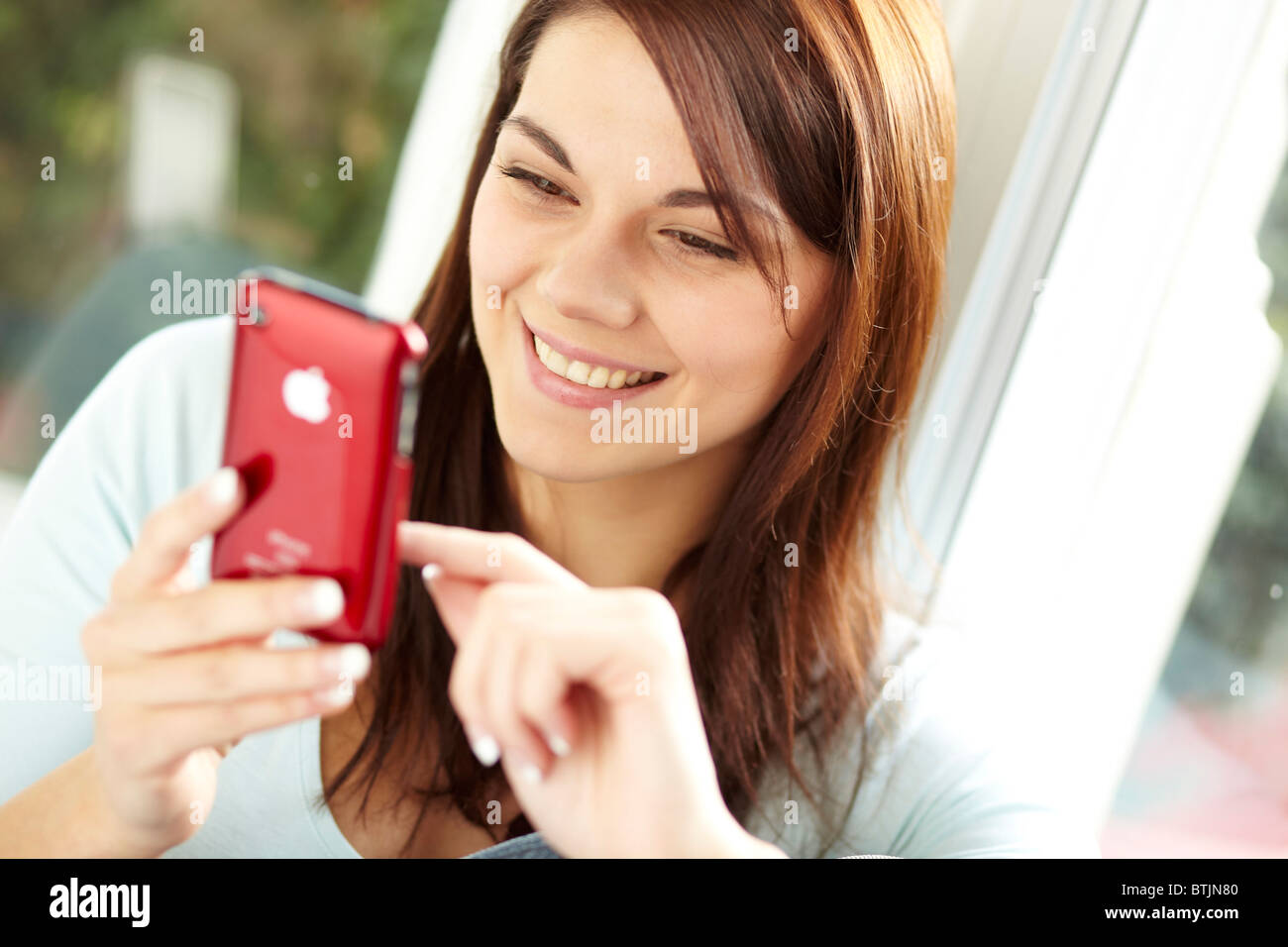 Iphone red colour hi-res stock photography and images - Alamy