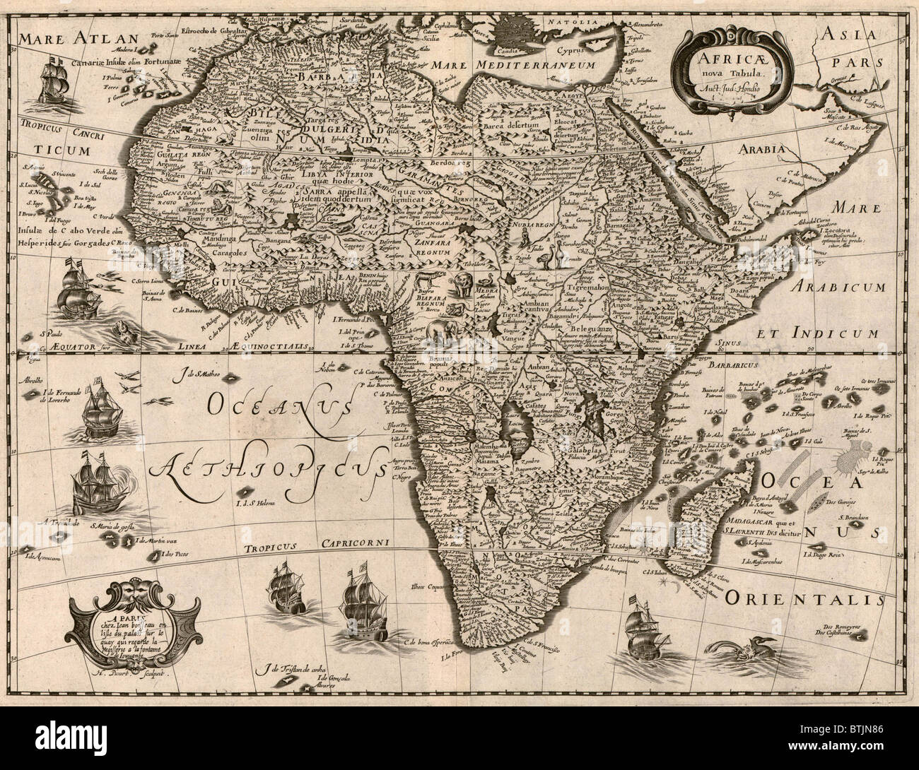 Map of africa 1640 High Resolution Stock Photography and Images - Alamy
