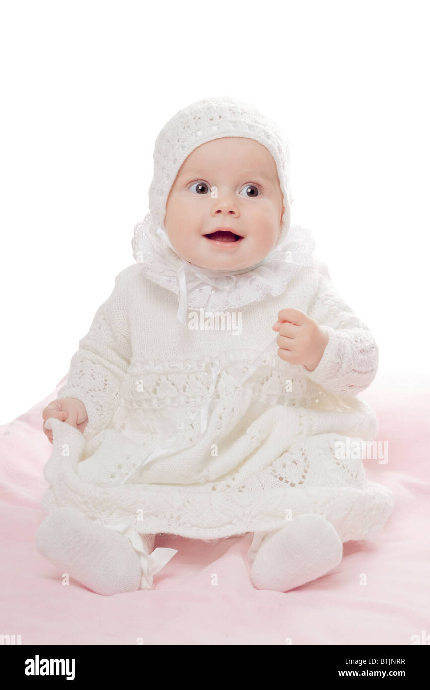 Prankish baby girl Stock Photo - Alamy
