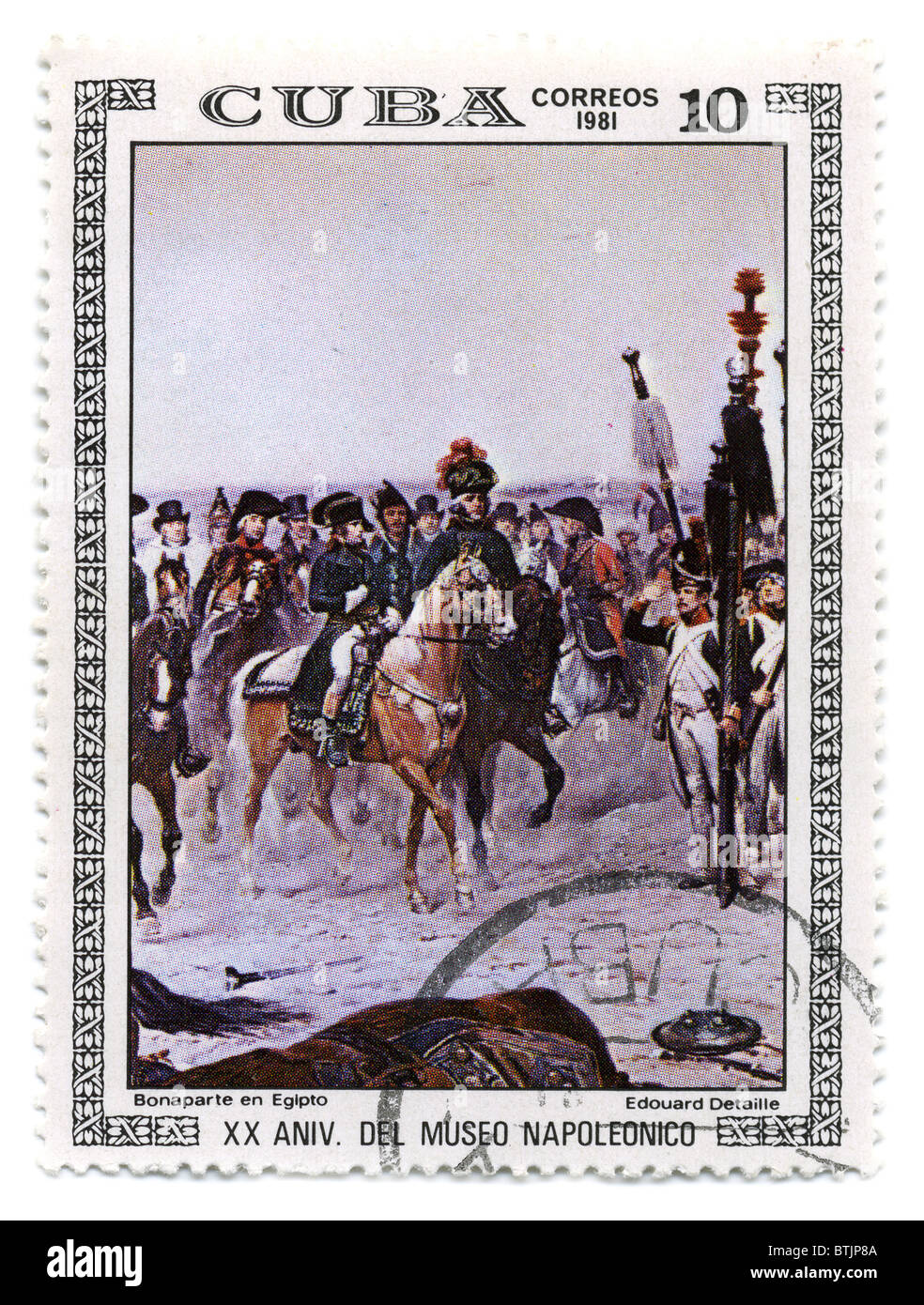 CUBA - CIRCA 1981: A stamp printed in CUBA shows image of the Napoleon ...