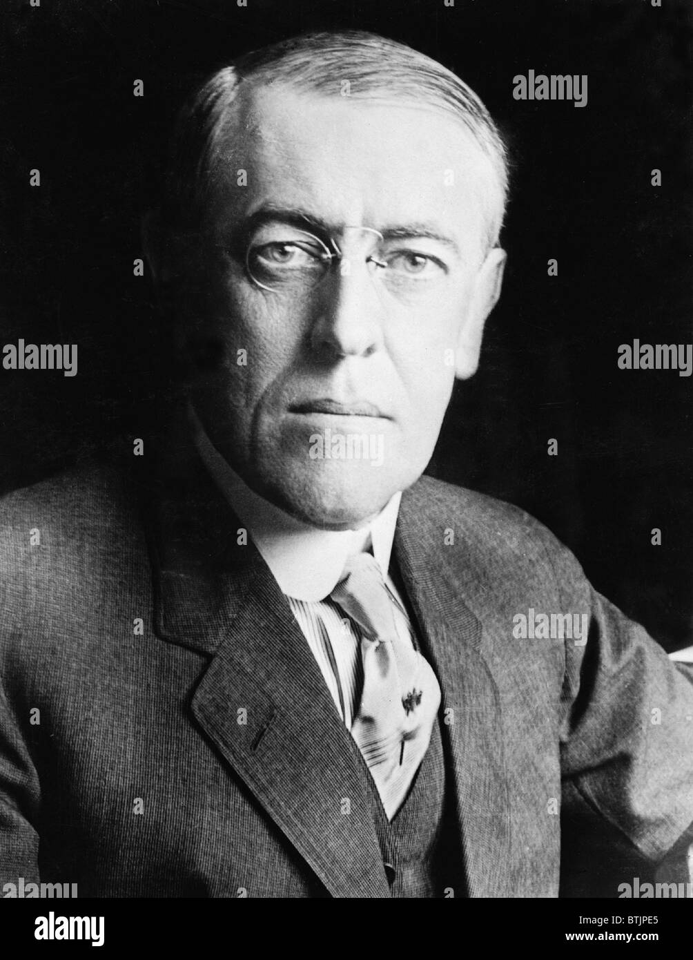 President Woodrow Wilson (1856-1924) in 1916 portrait Stock Photo - Alamy