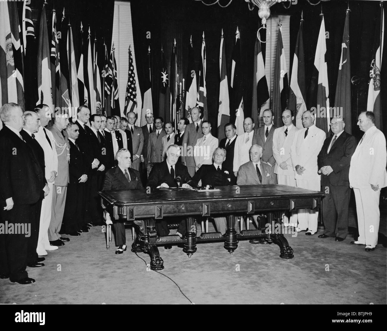 Flags world war two allies hi-res stock photography and images - Alamy