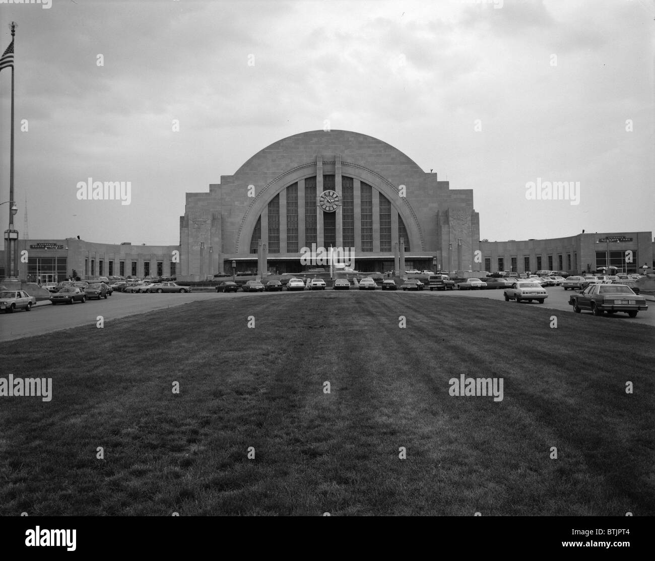 Cincinnati Union Terminal, constructed in 1933, partially demolished in ...