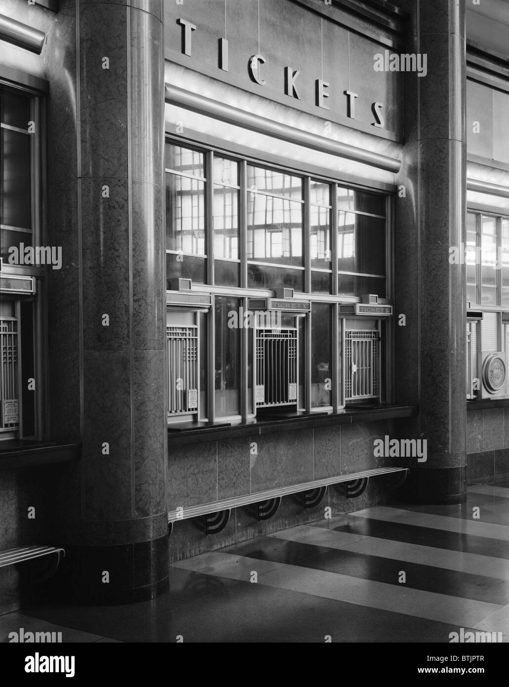 Ticket booths Black and White Stock Photos & Images - Alamy