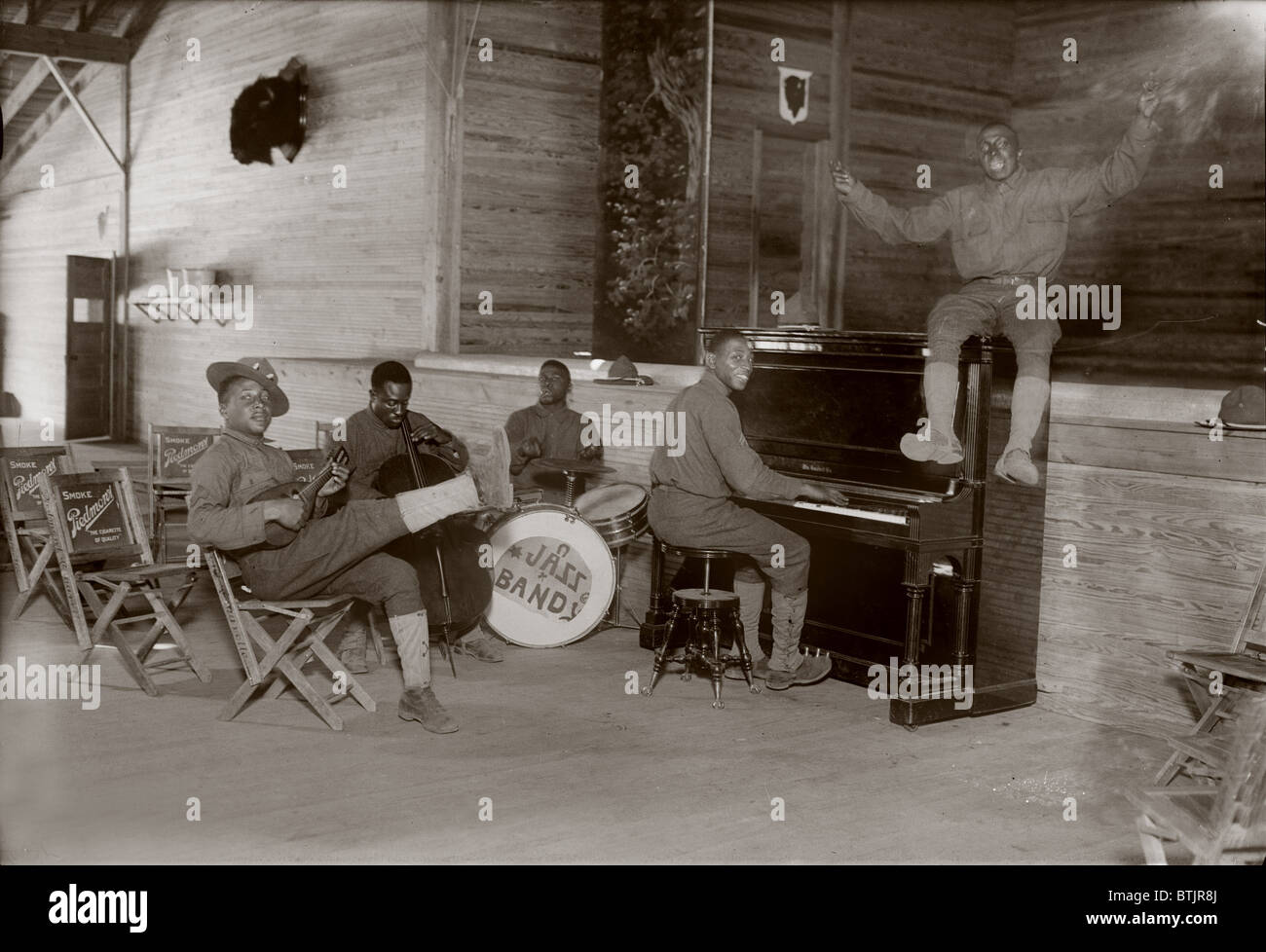 World War I, U.S. Army jazz band, circa 1914-1918 Stock Photo - Alamy