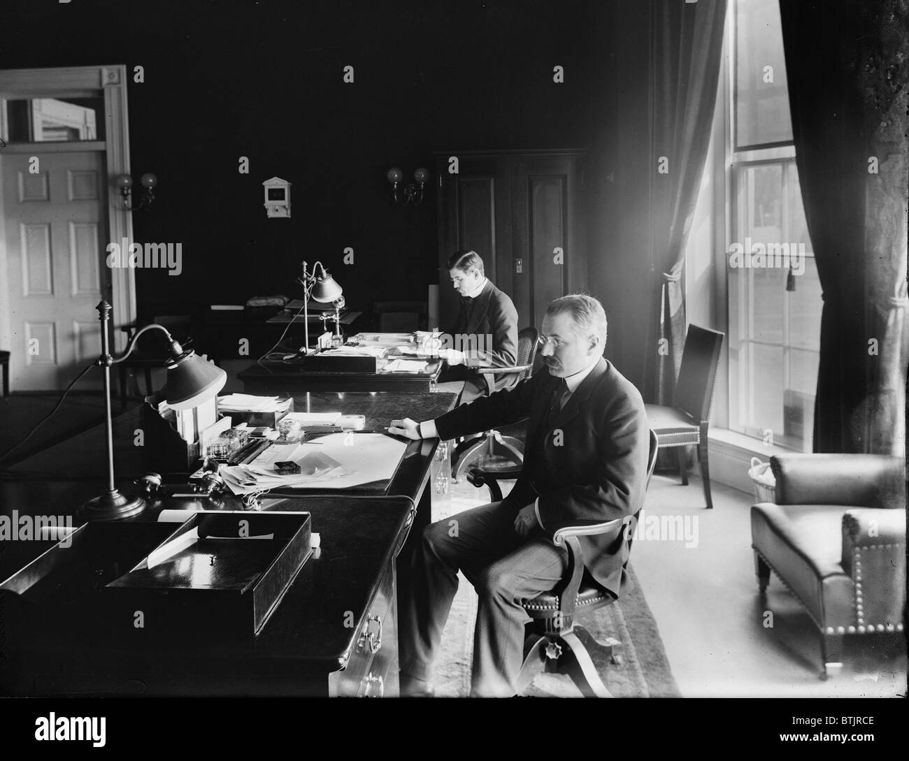 Theodore Roosevelt's cabinet member, Secretary George B. Cortelyou ...