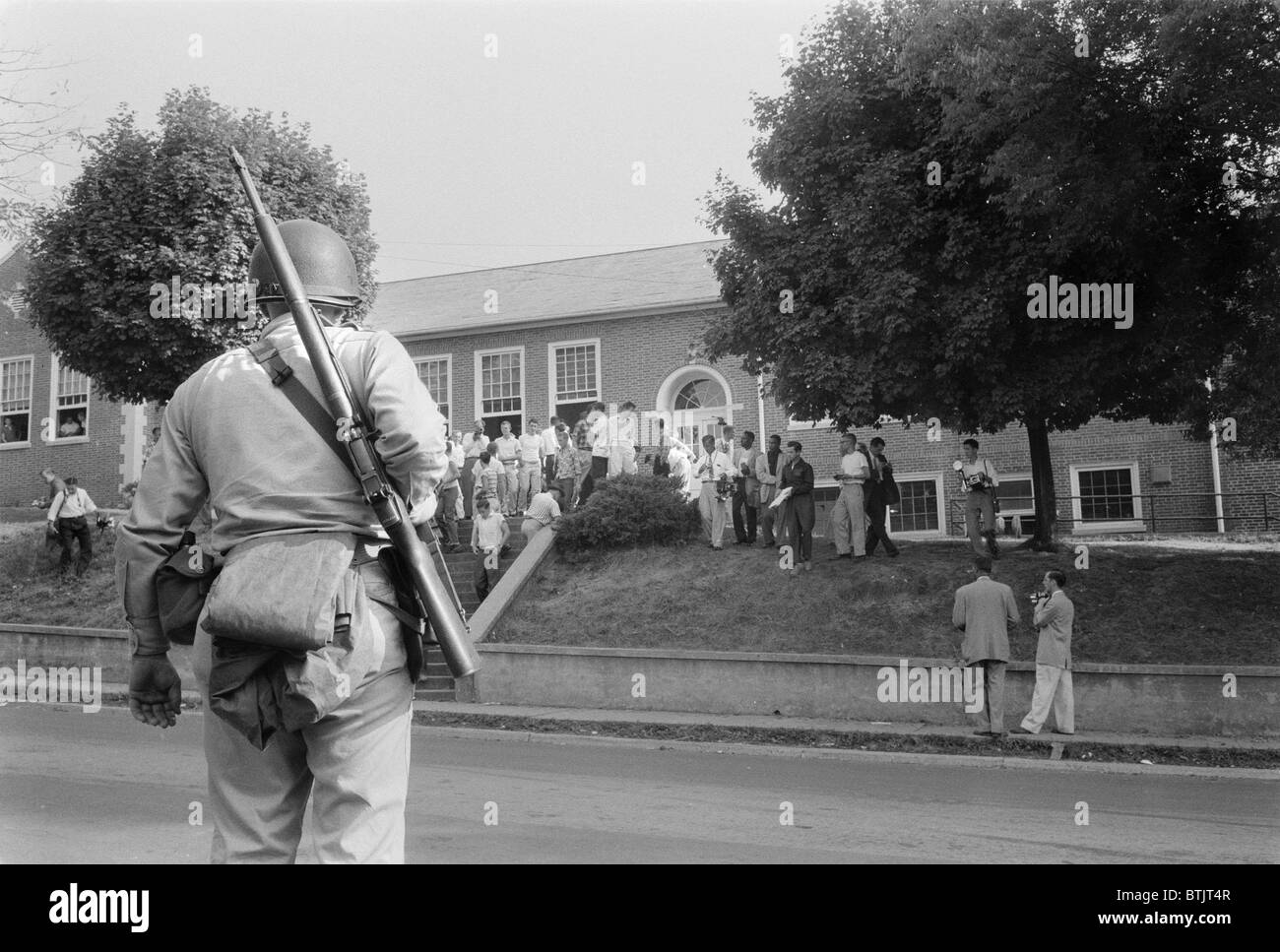 School integration 1950s Black and White Stock Photos & Images - Alamy