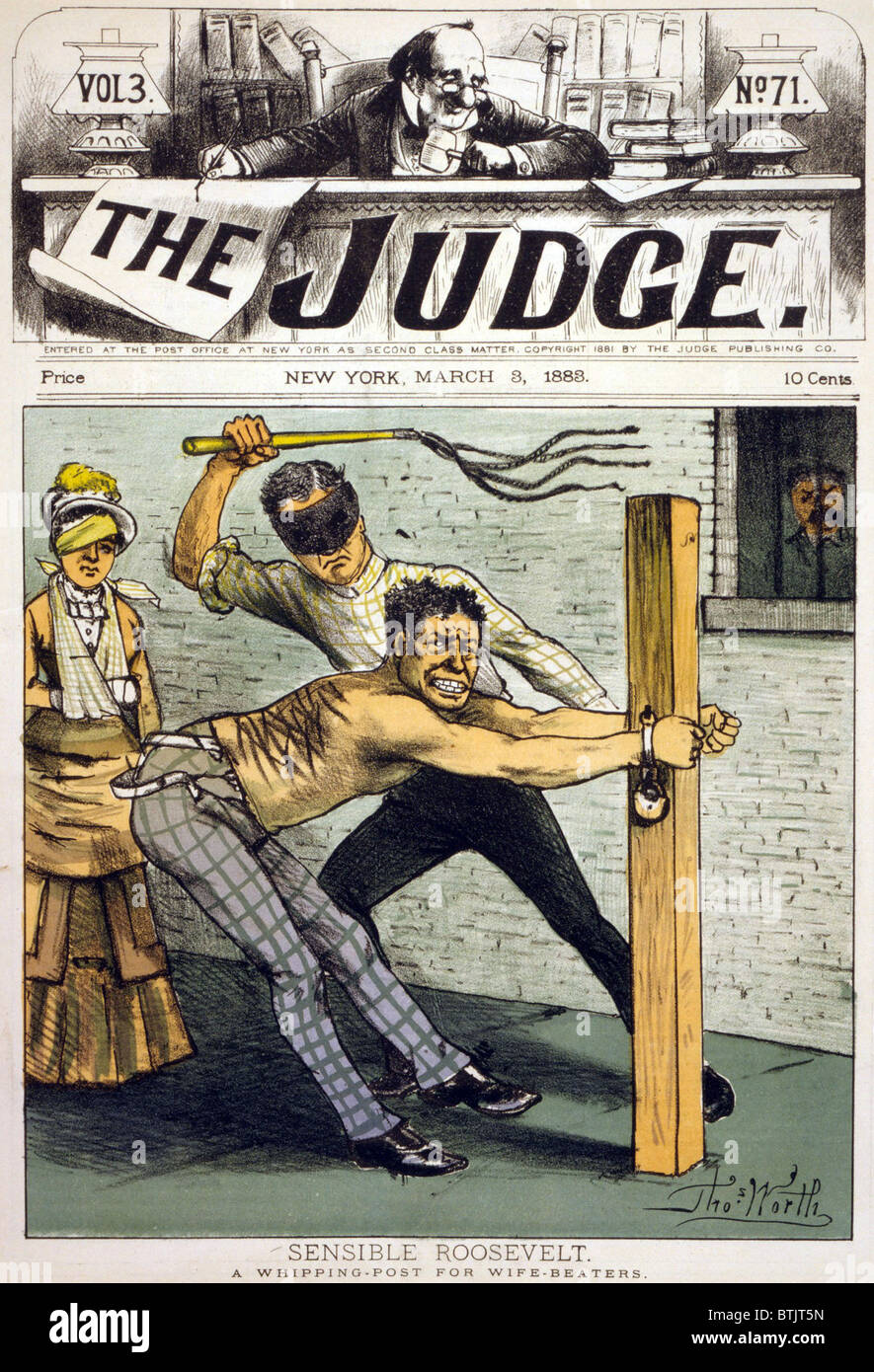 Theodore Roosevelt advocated a whipping post for men who beat their ...