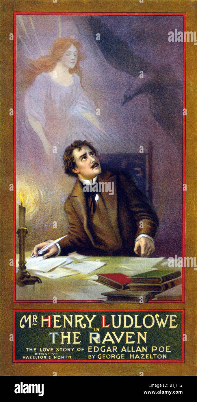 Theatrical posters for a production based on Edgar Allan Poe's poem ...