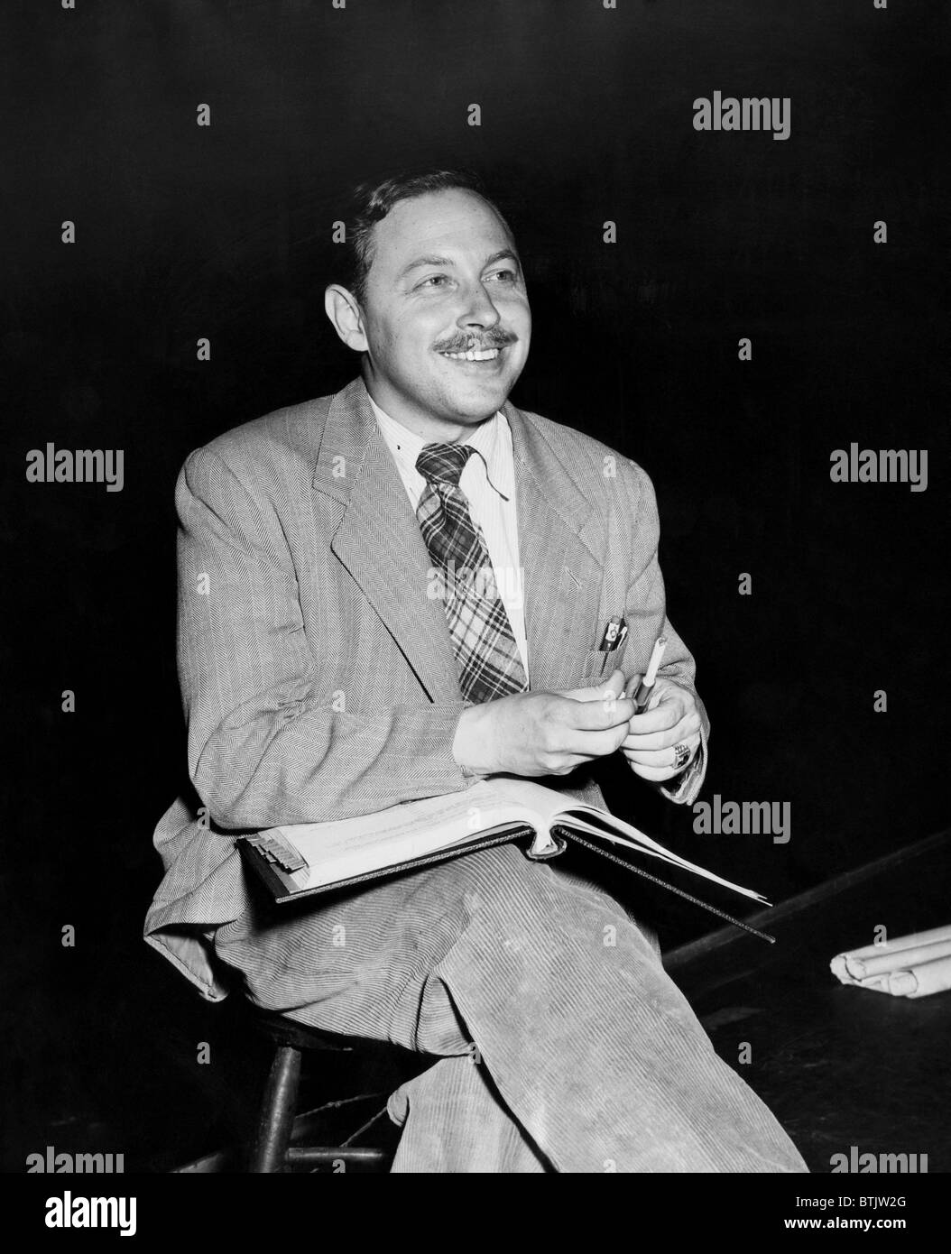 American playwright Tennessee Williams, (1911-1983), 1948 Stock Photo ...