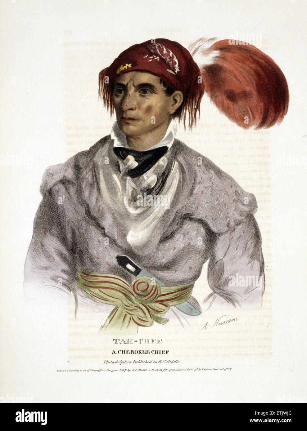1830s cherokee chief portrait hi-res stock photography and images - Alamy