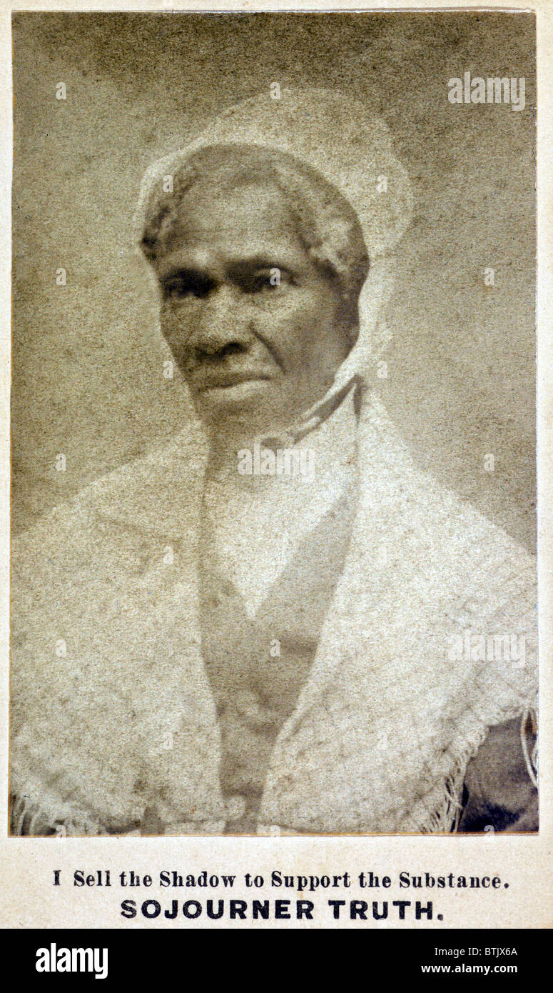 Sojourner Truth (1797-1883) African American and lifelong activist for ...