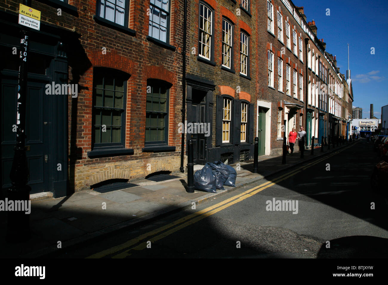 Georgian townhouses on Fournier Street, Spitalfields, London, UK Stock ...
