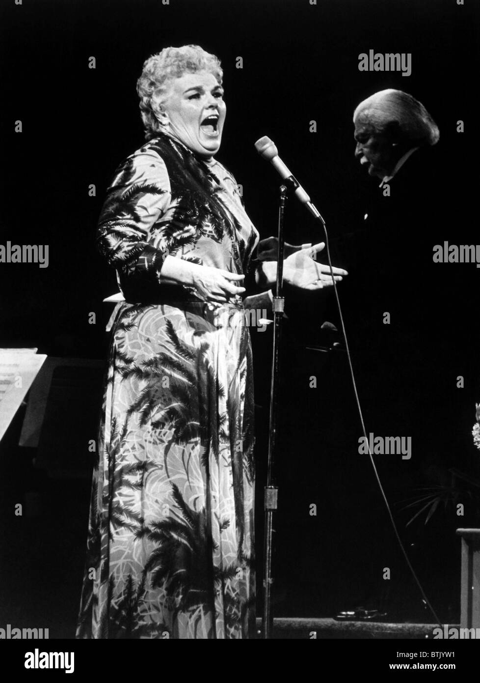 Opera Singer Eileen Farrell performing on 'EVENING AT THE POPS', ca ...