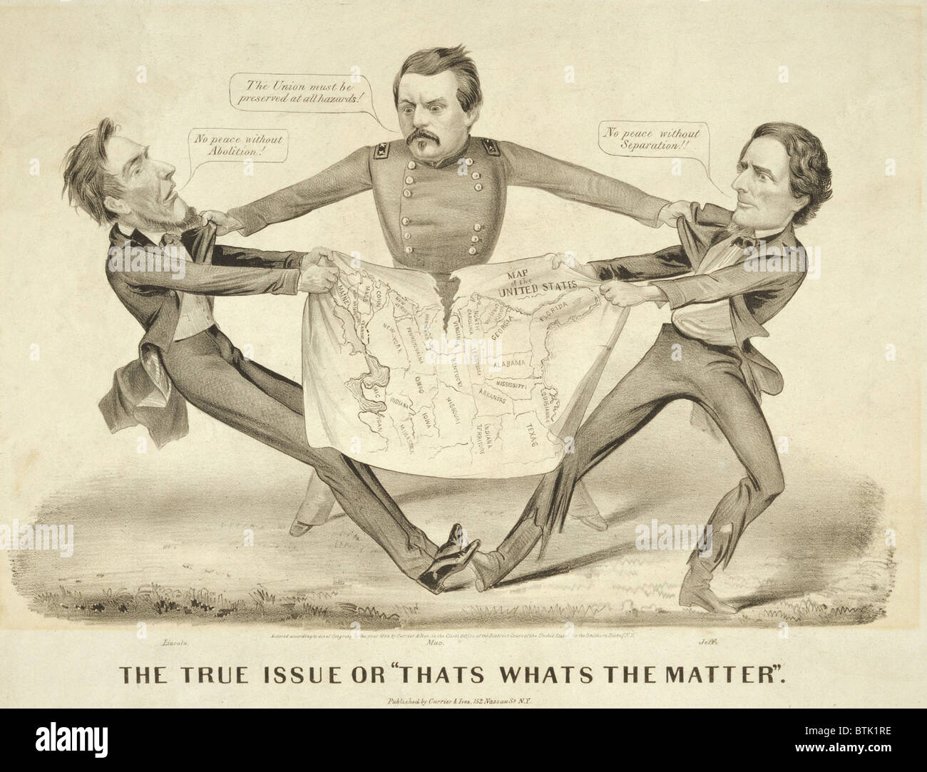Cartoon about the 1864 US presidential election, favoring the Peace ...