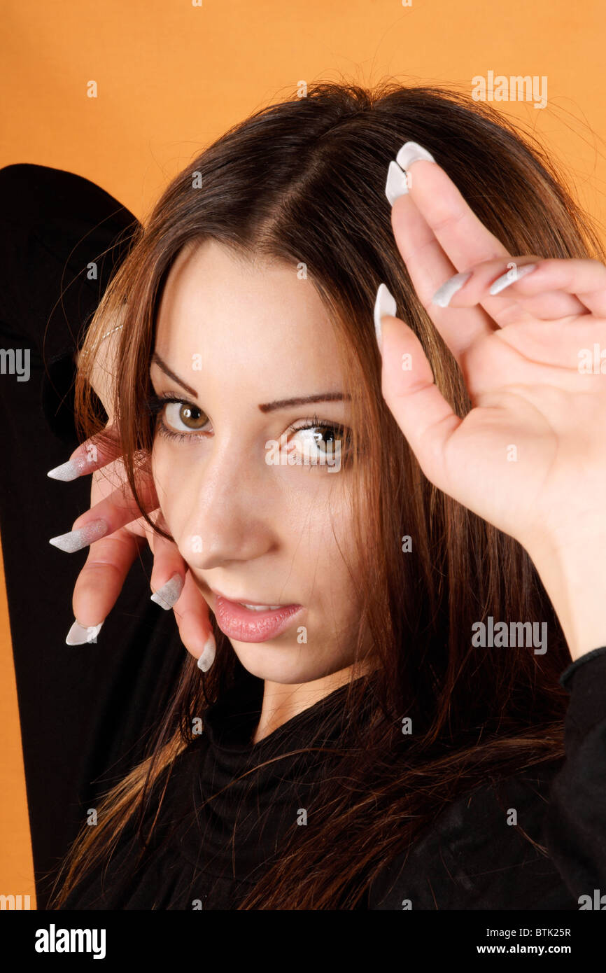 Dancing pose young woman hi-res stock photography and images - Alamy