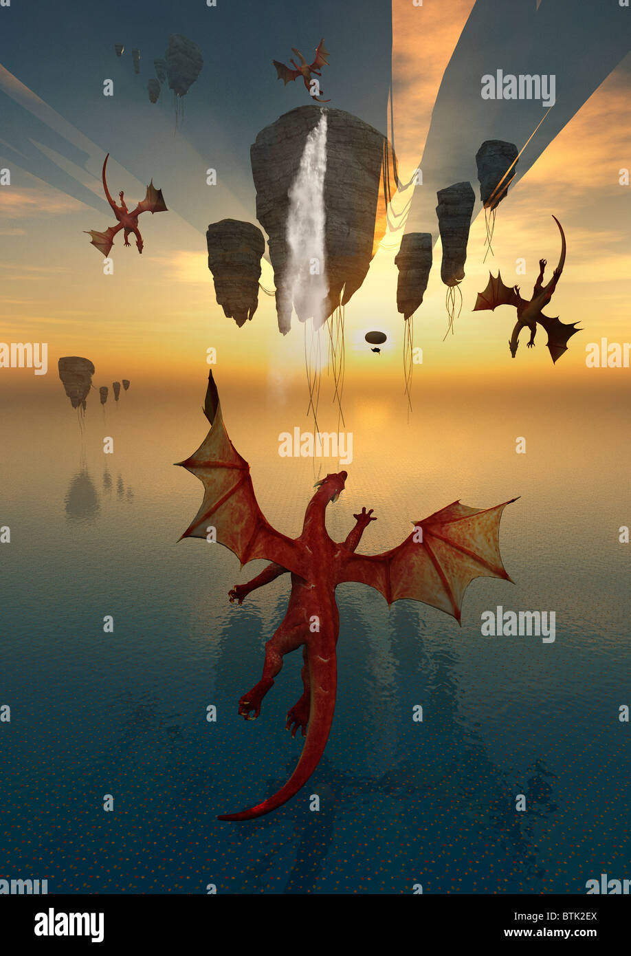 Flying dragons hi-res stock photography and images - Alamy