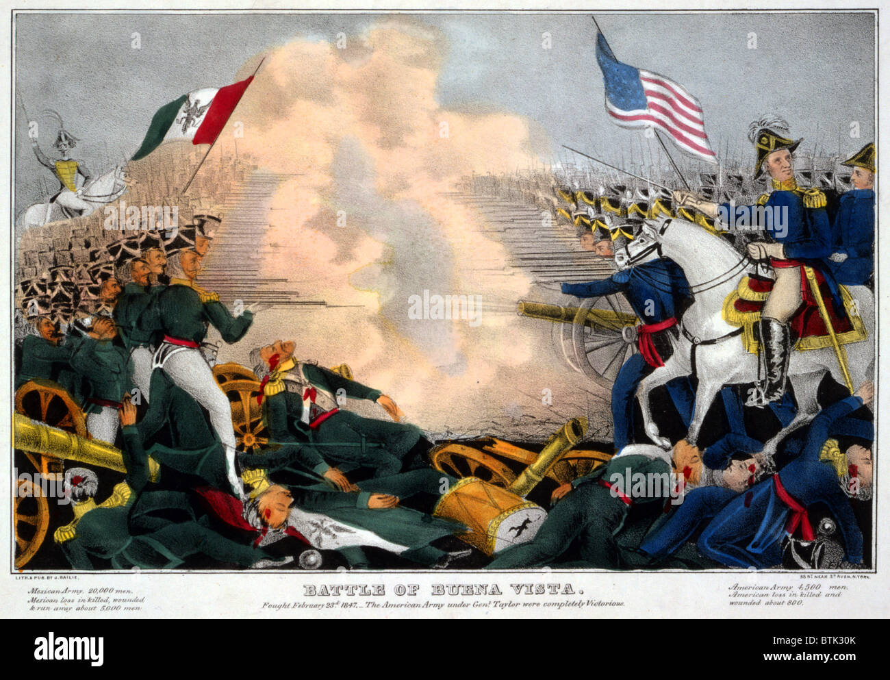 Mexican-American War. Battle of Buena Vista--Fought February 23d, 1847 ...
