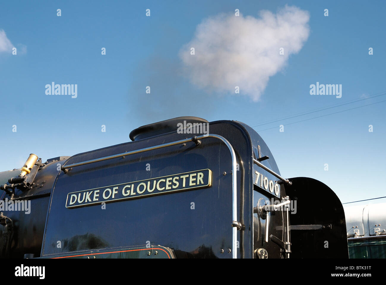 71000 duke of Gloucester great central railway loughborough Stock Photo ...