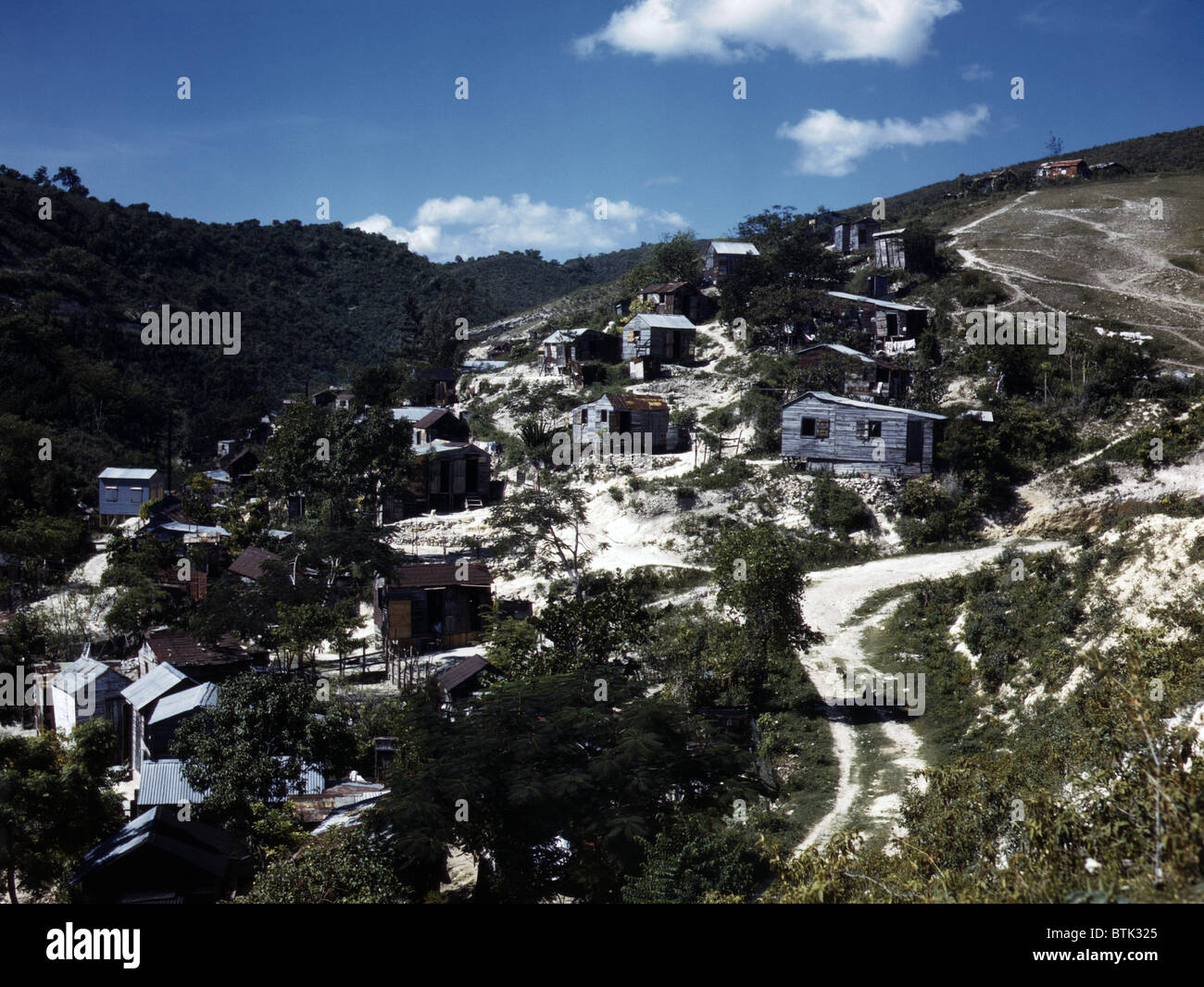Puerto Rico. A town in Puerto Rico. Photograph by Jack Delano, 1941 ...
