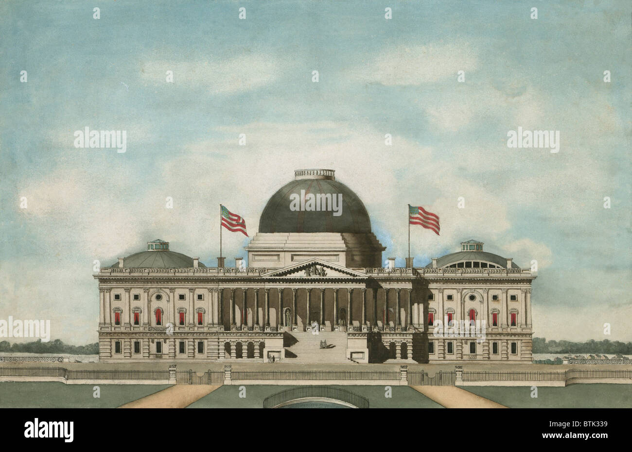 United States Capitol, Washington, D.C. In the 1830s, as it was ...