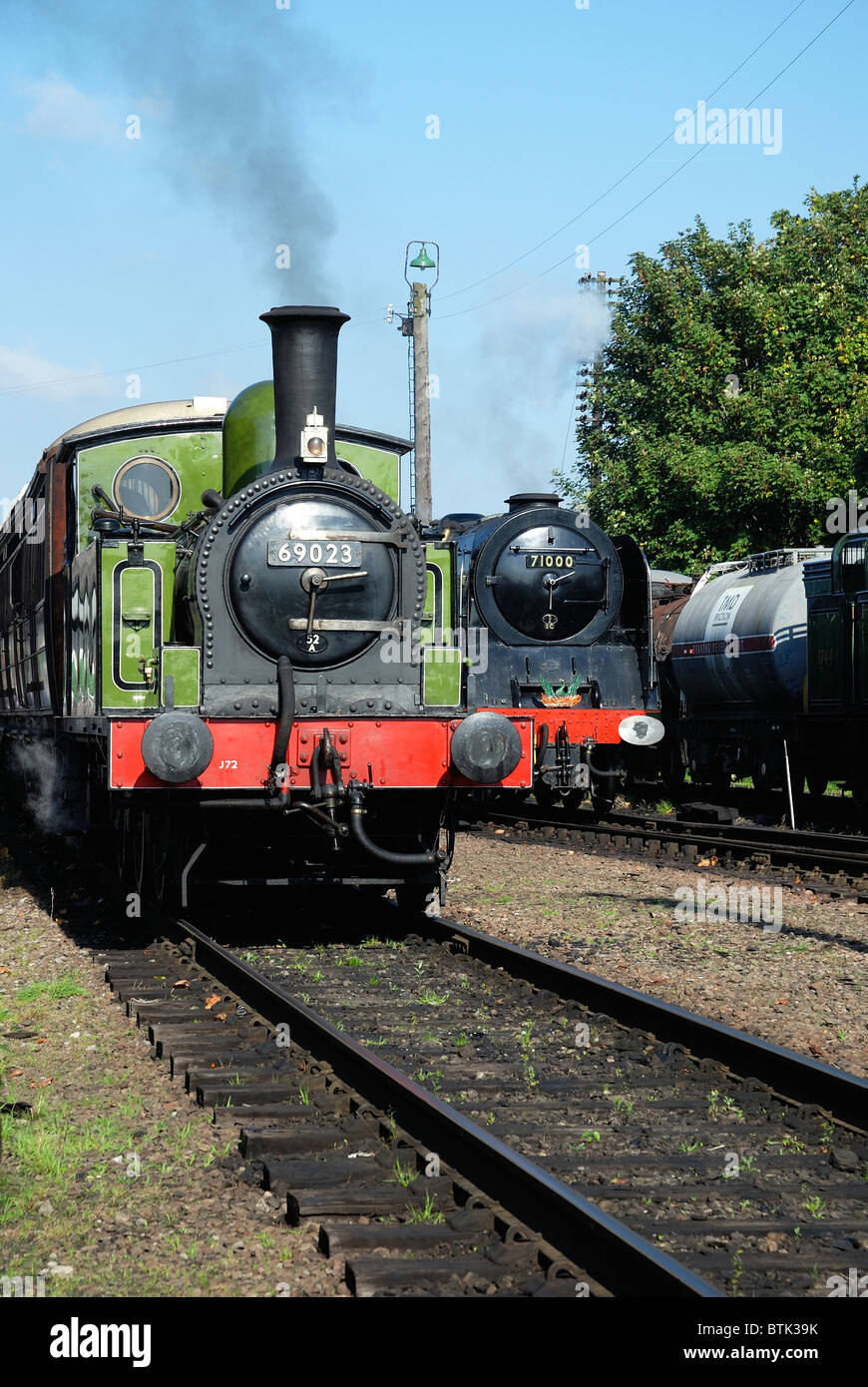 BR J72 69023 Joem and 71000 duke of gloucester great central railway ...
